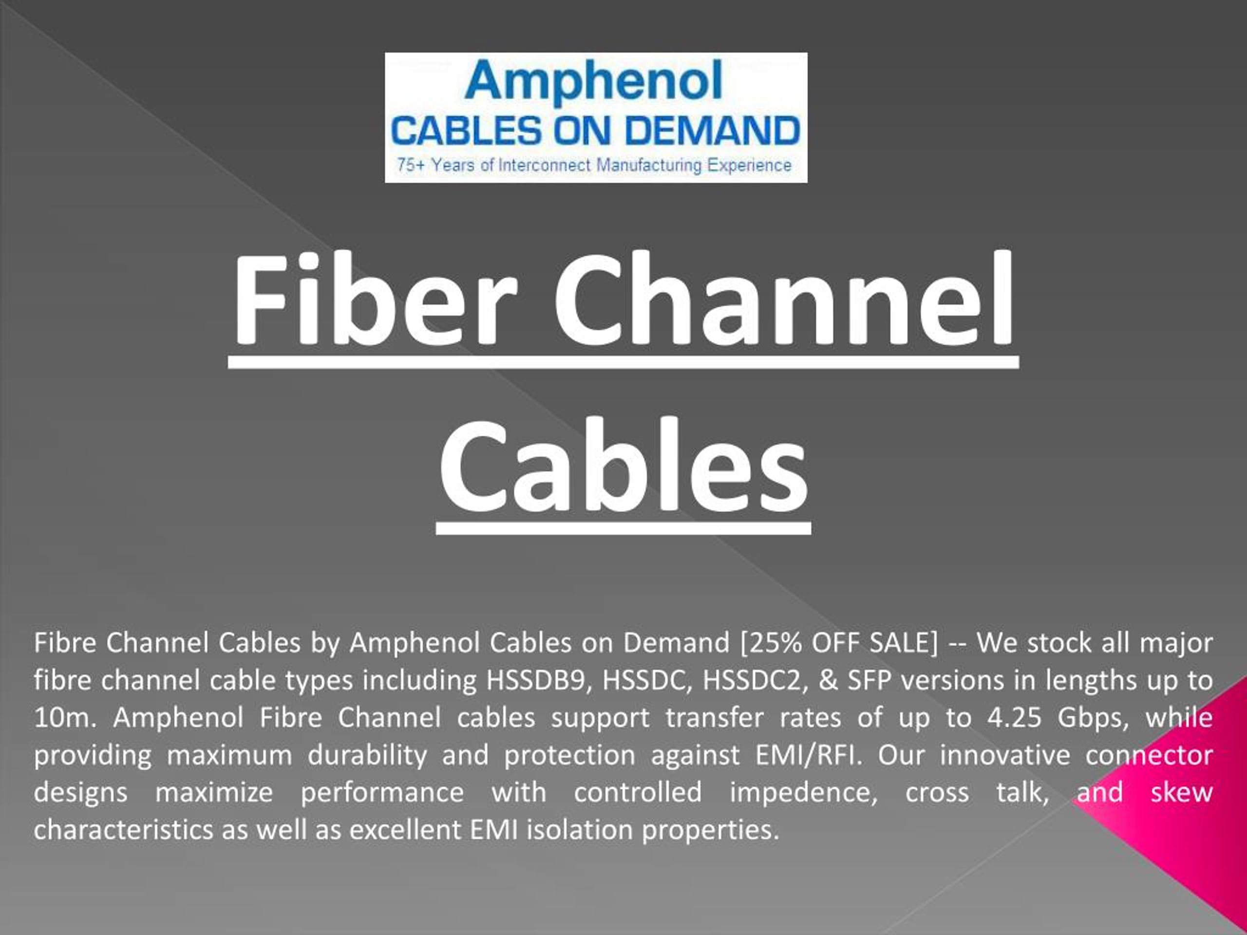 PPT - Fiber Channel Cables PowerPoint Presentation, free download - ID ...