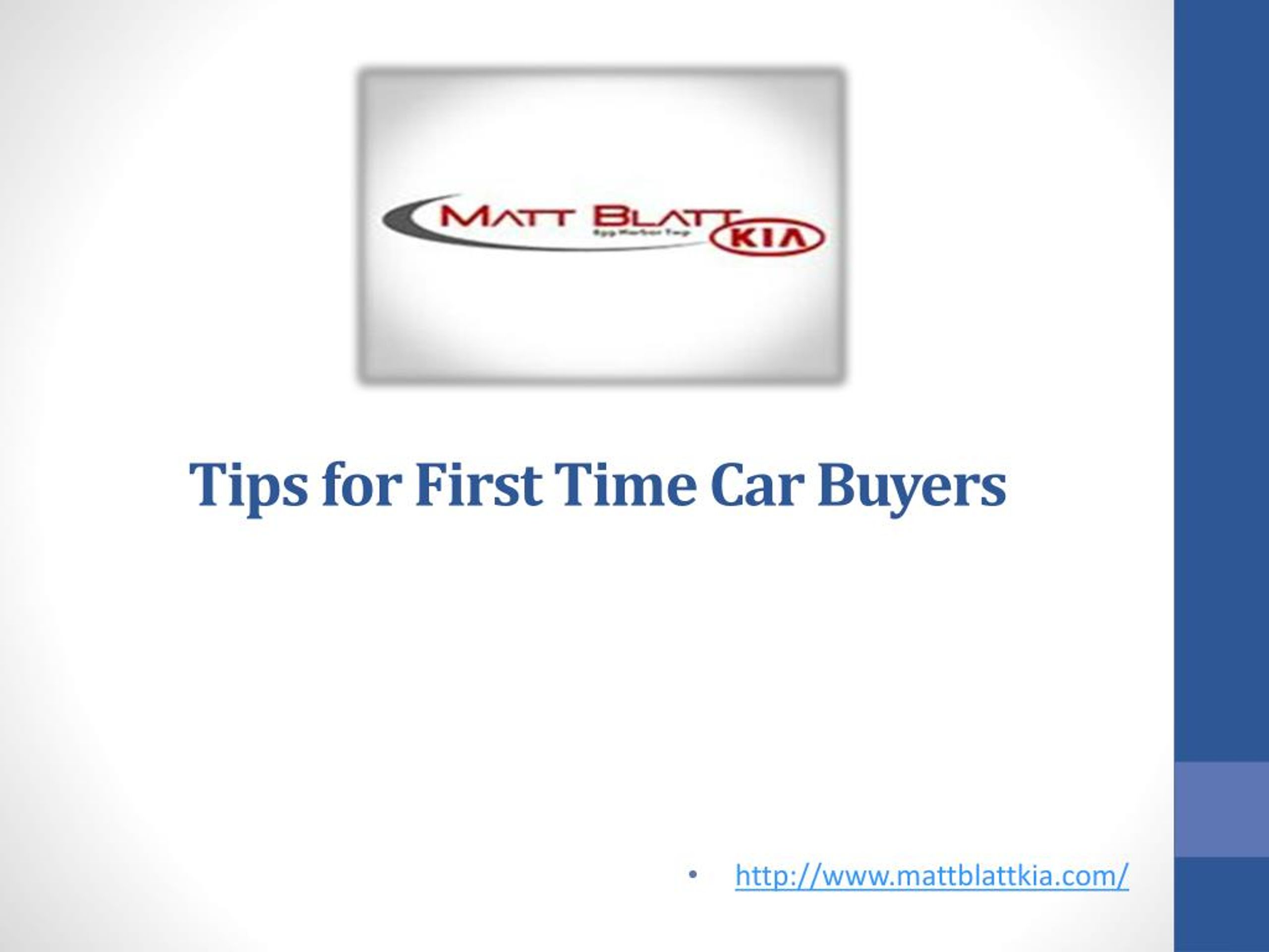 PPT - Tips for First Time Car Buyers PowerPoint Presentation, free ...