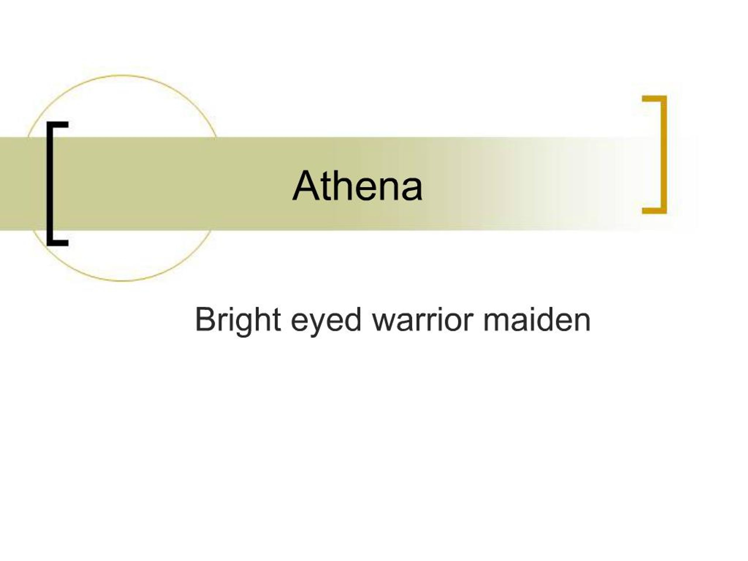 PPT - Athena PowerPoint Presentation, free download - ID:719083