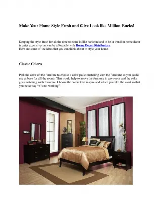 PPT - Give Your Home a Fresh Look with Mark Meersman PowerPoint ...