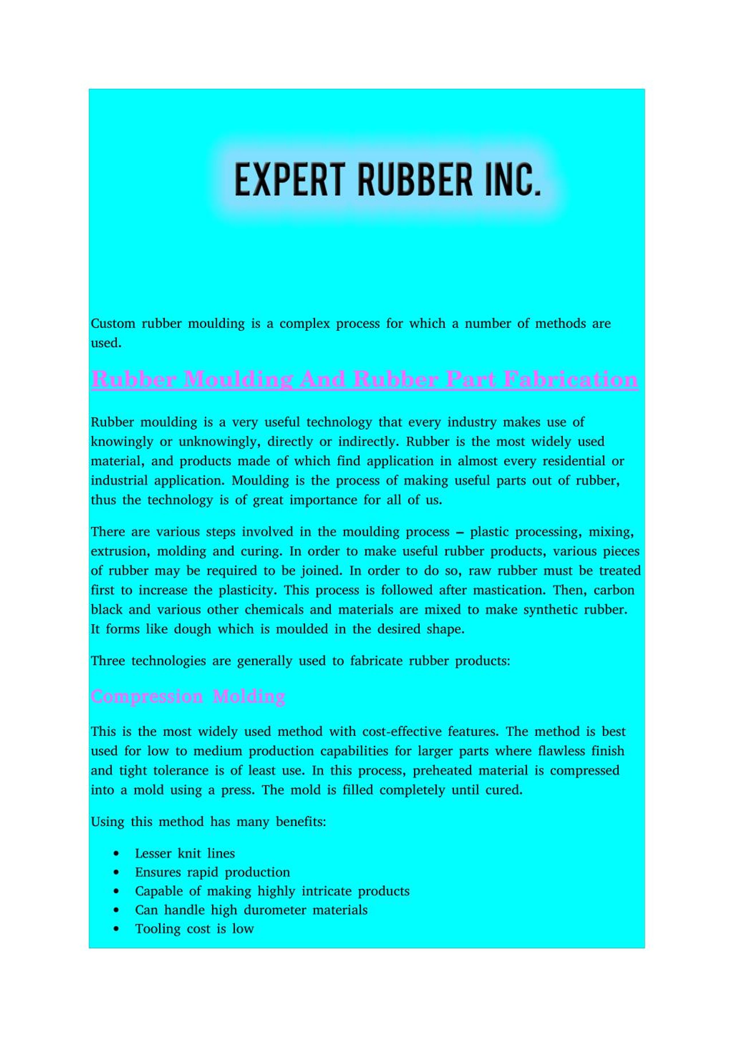 PPT - Rubber Moulding And Rubber Part Fabrication PowerPoint ...