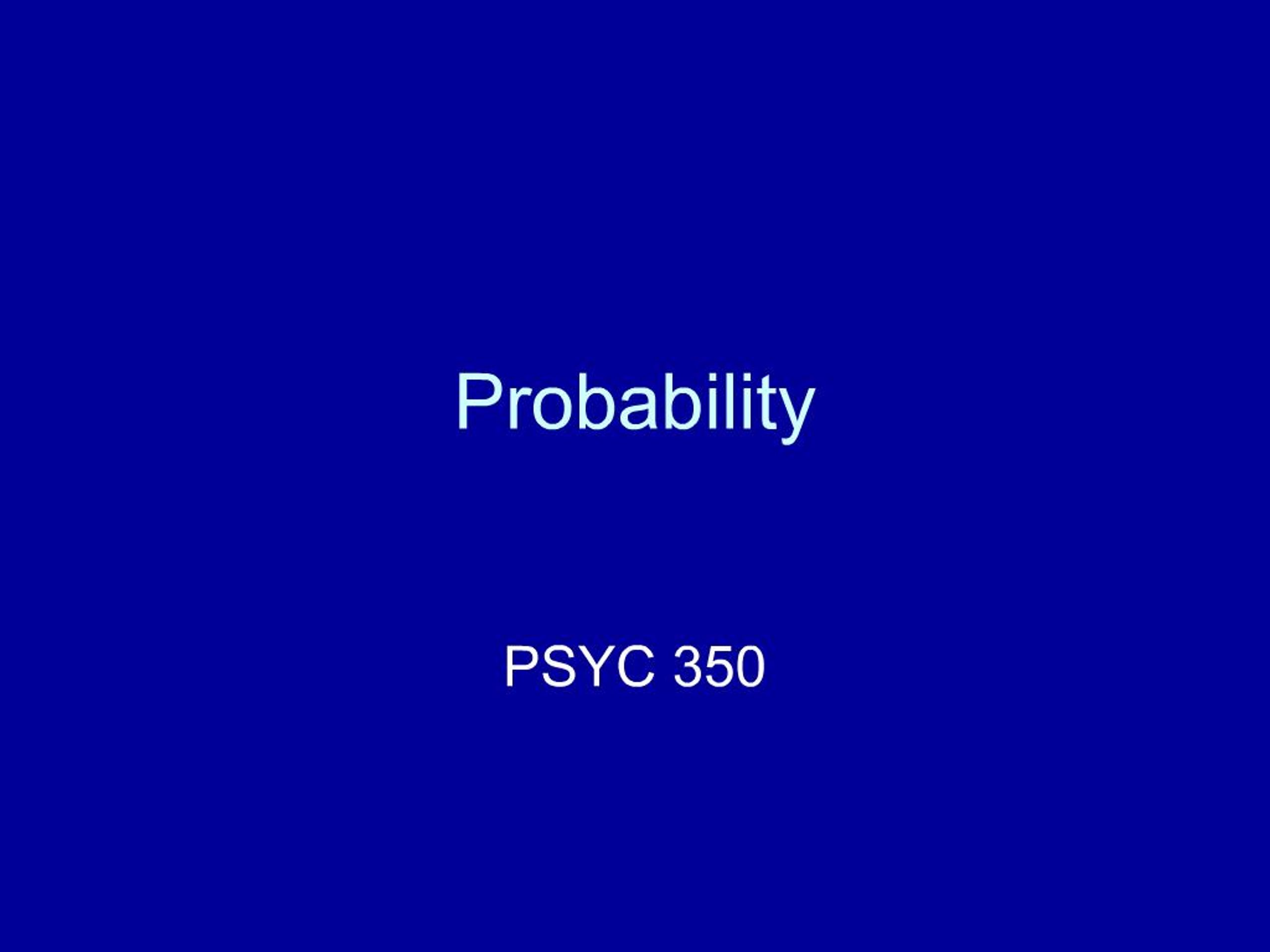 PPT - Probability PowerPoint Presentation, free download - ID:720197