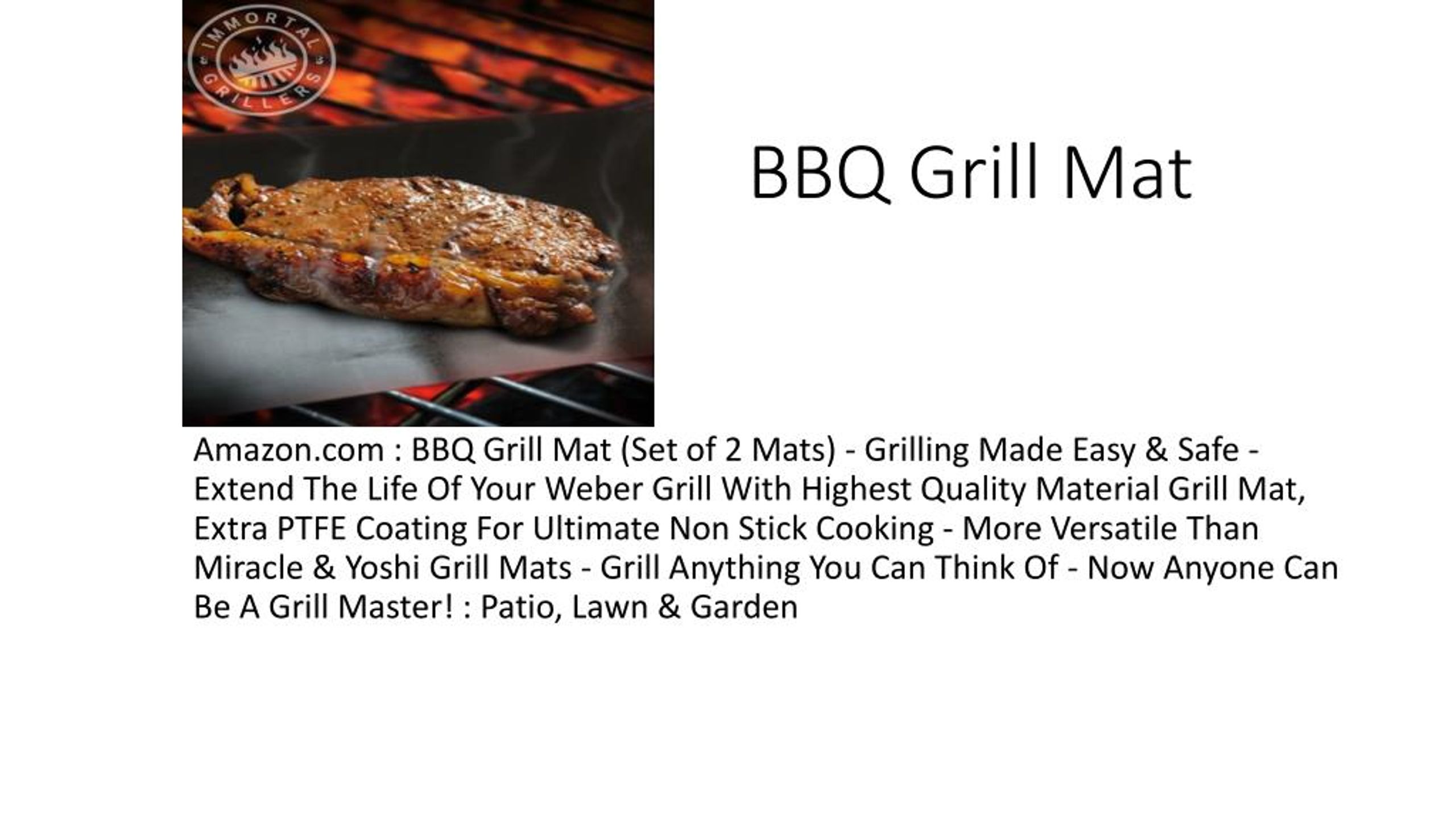 PPT - BBQ Grill Mat PowerPoint Presentation, free download - ID:7204413
