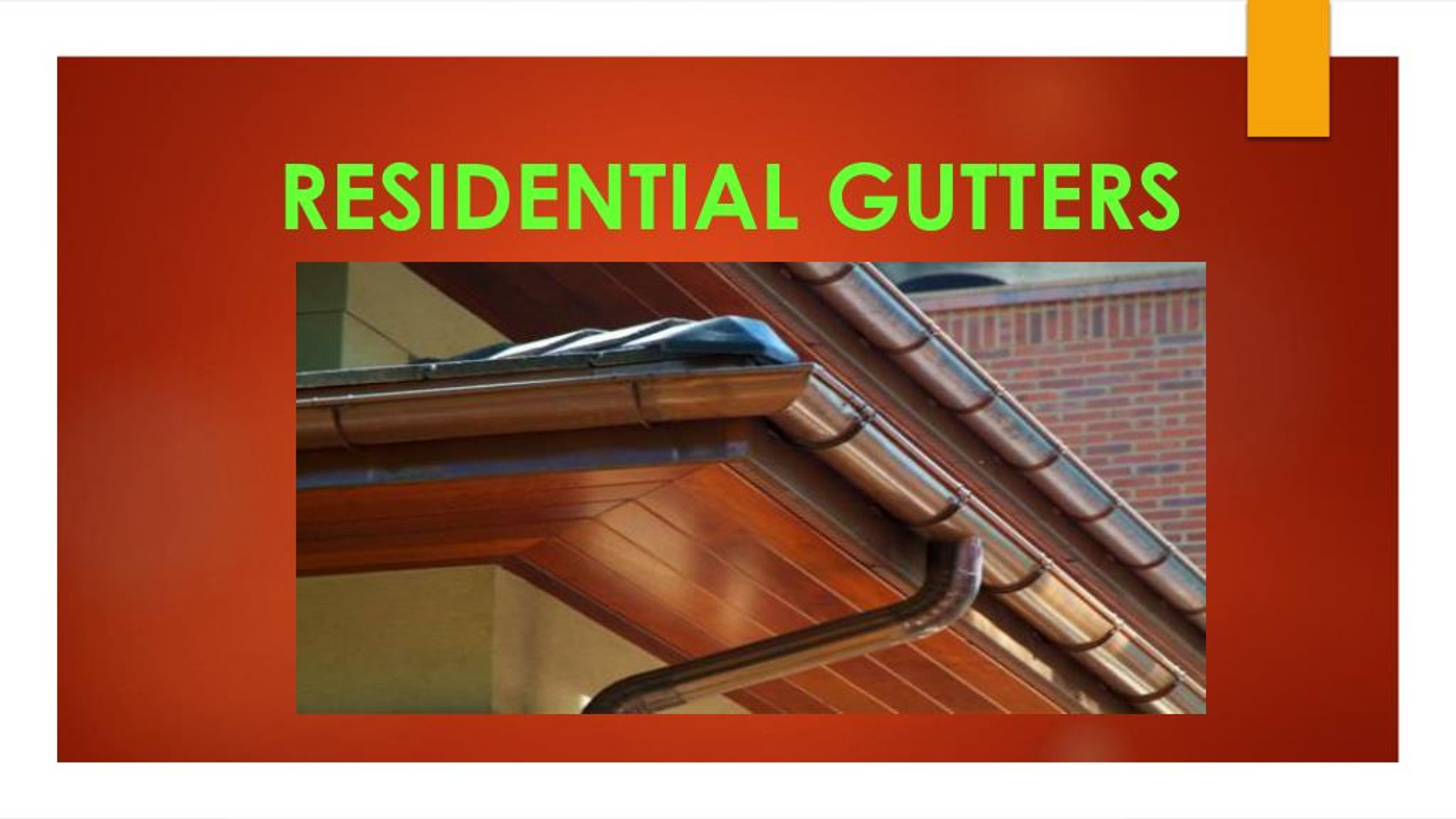 PPT - RESIDENTIAL GUTTERS PowerPoint Presentation, free download - ID ...
