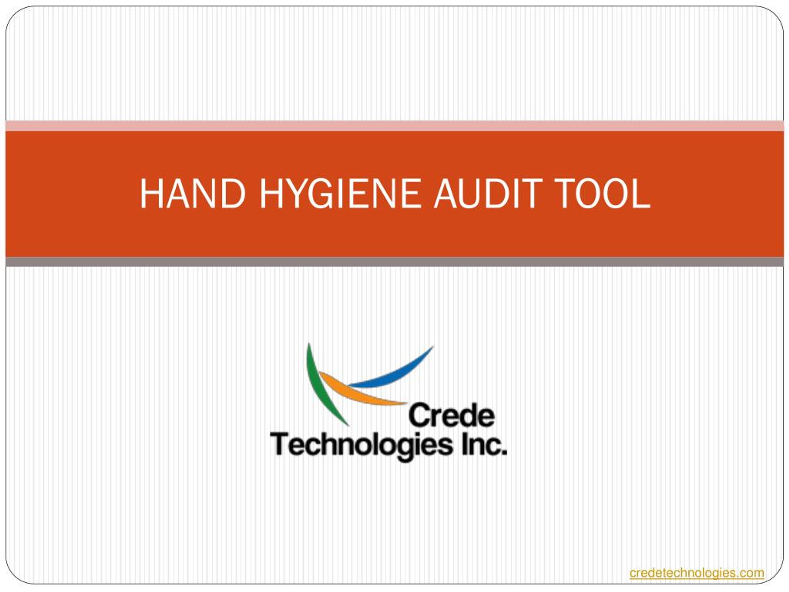 PPT - HAND HYGIENE AUDIT TOOL PPT PowerPoint Presentation, free ...