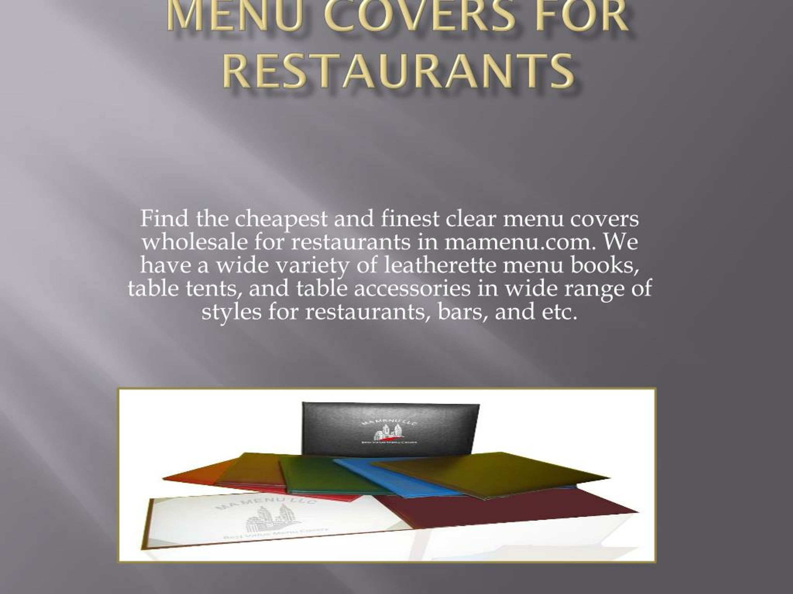PPT - menu covers for restaurants PowerPoint Presentation, free ...