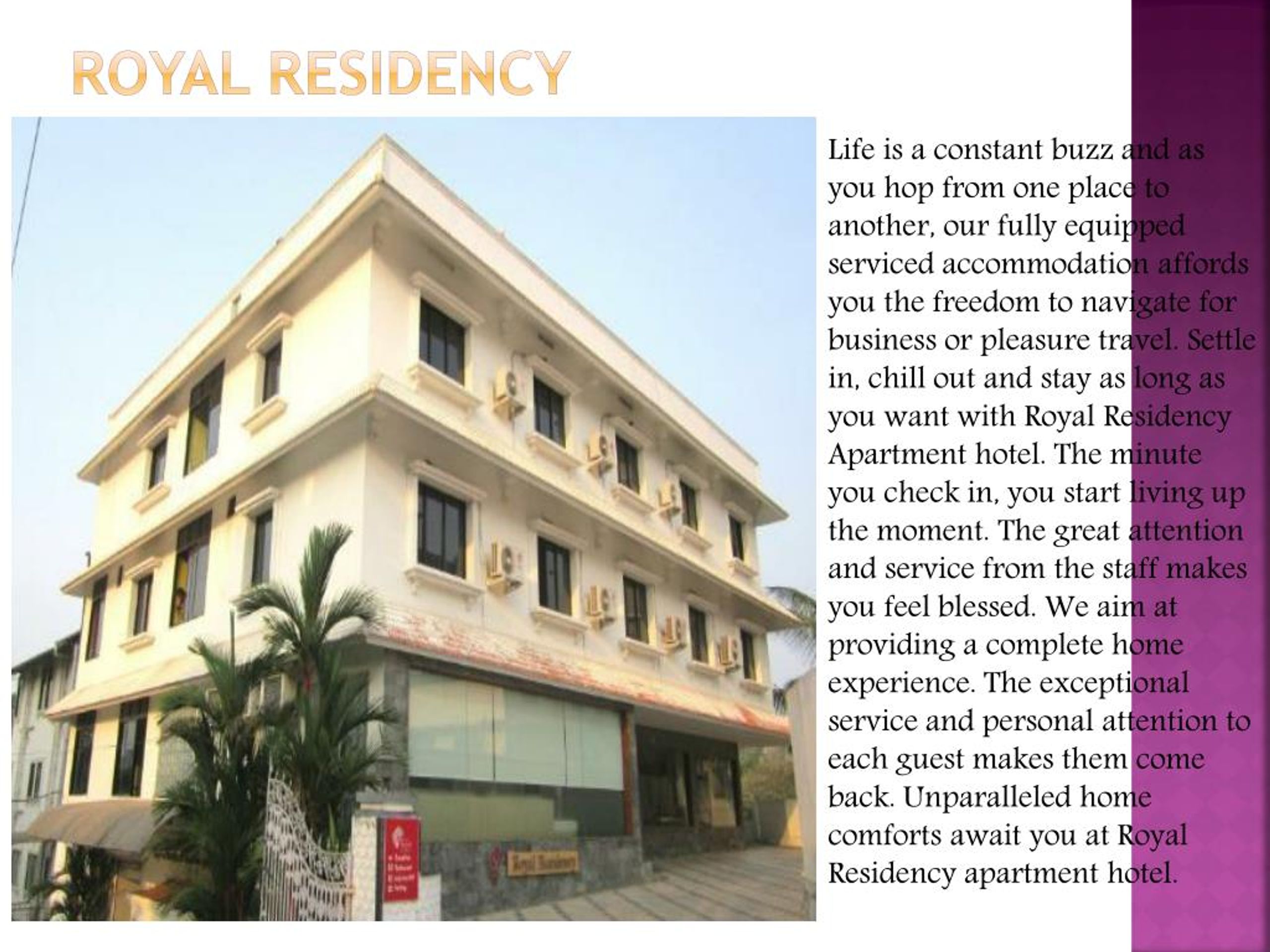 PPT - Royal residency PowerPoint Presentation, free download - ID:7215620
