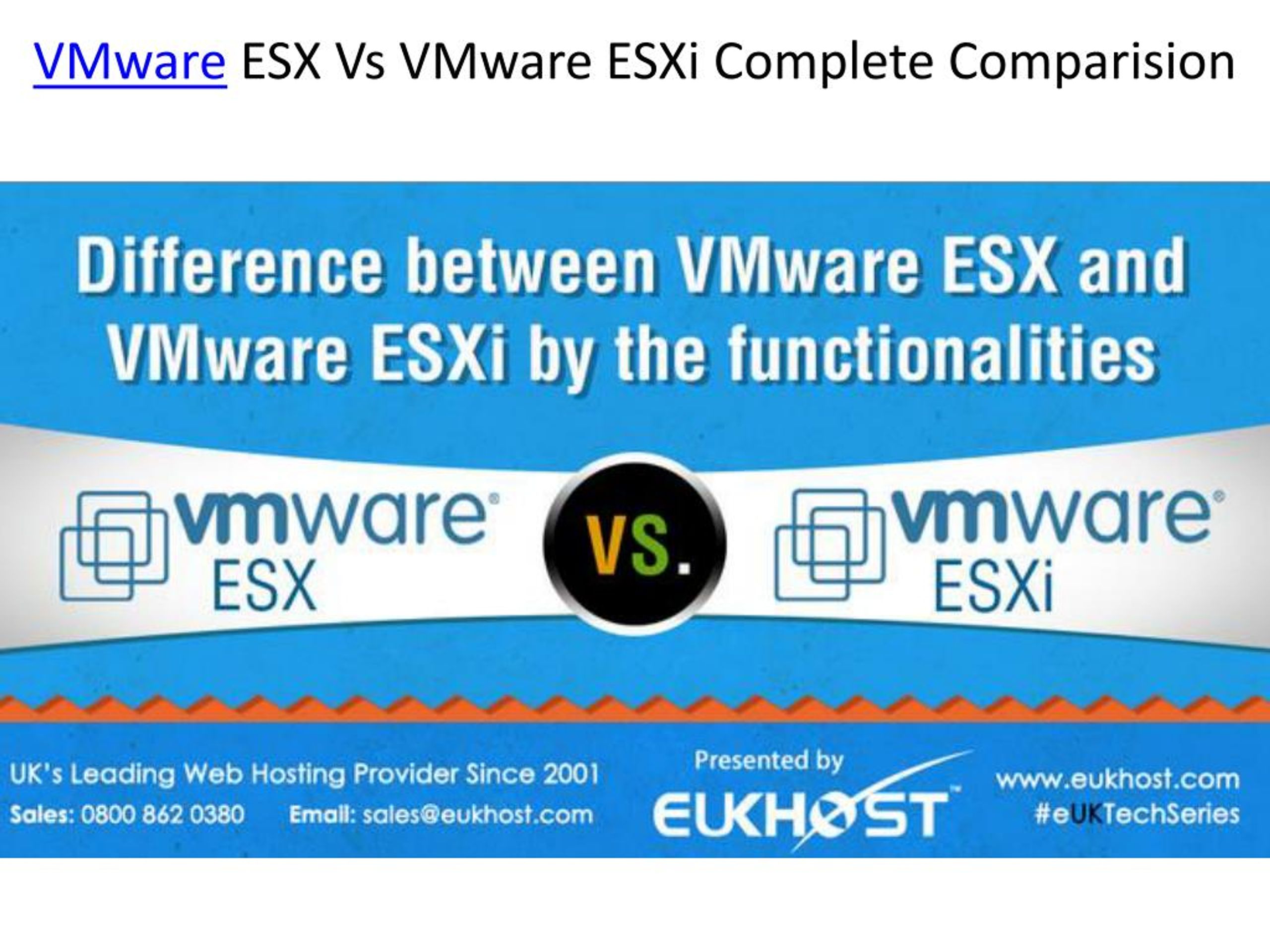 PPT - VMware ESX Vs VMware ESXi Complete Comparision PowerPoint ...