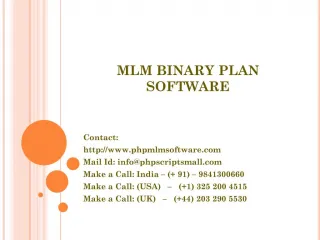 PPT - Binary MLM Plan | Binary Multi-Level Marketing Plan ecommerce ...