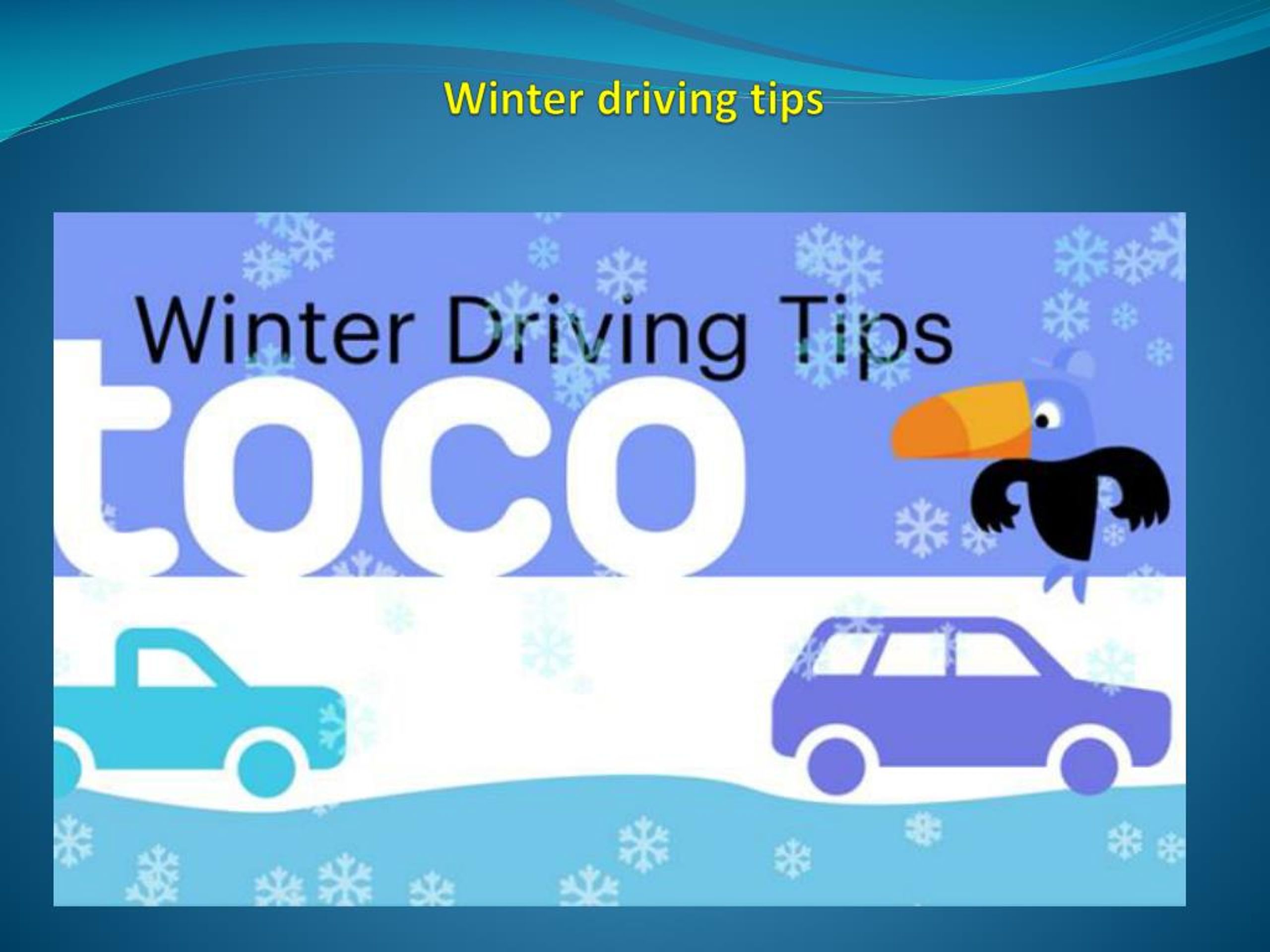 PPT - Winter driving tips PowerPoint Presentation, free download - ID ...