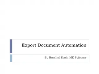 PPT - Export Documentation the Impex Way PowerPoint Presentation, free ...
