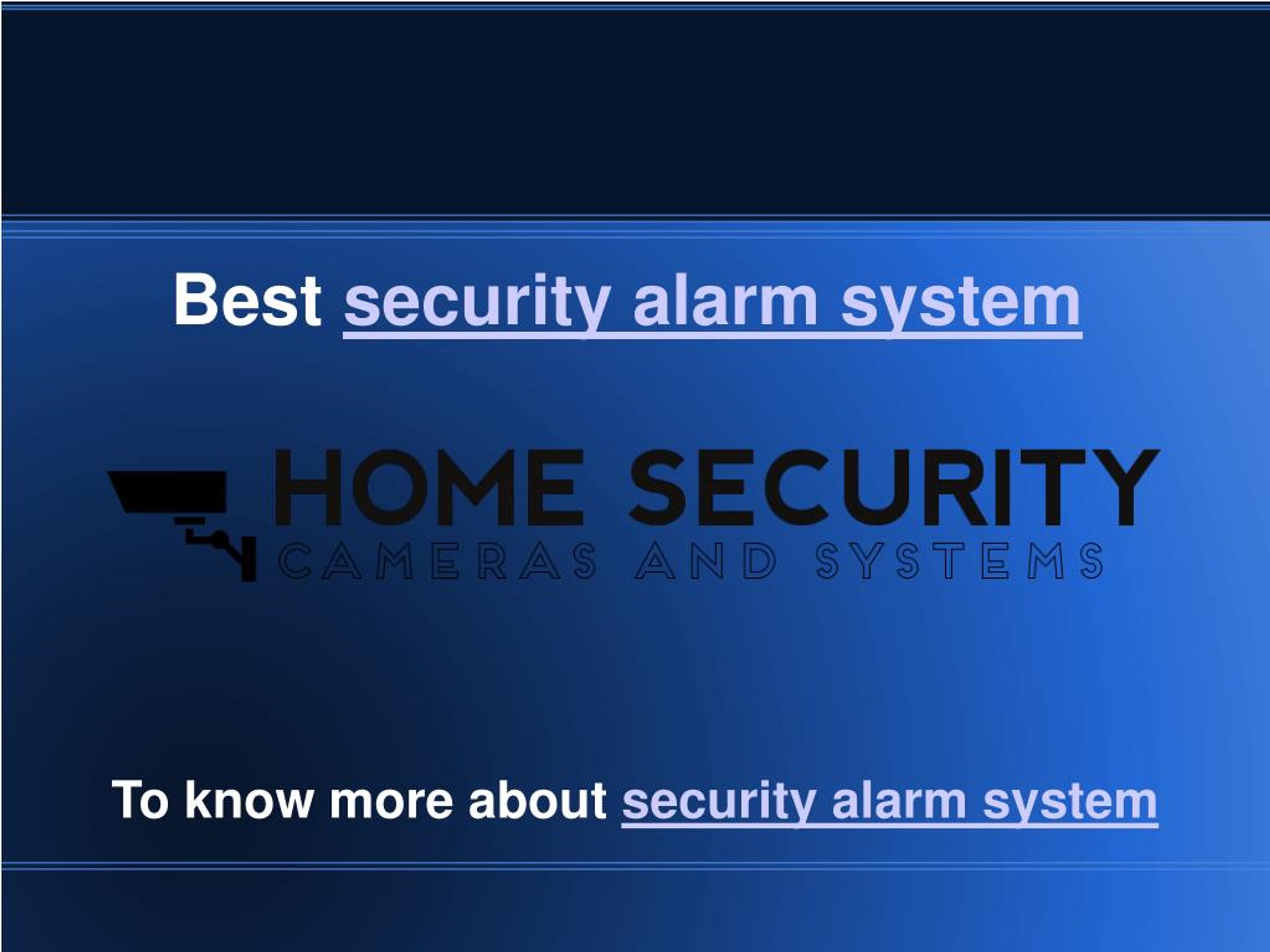 PPT - security alarm system PowerPoint Presentation, free download - ID ...