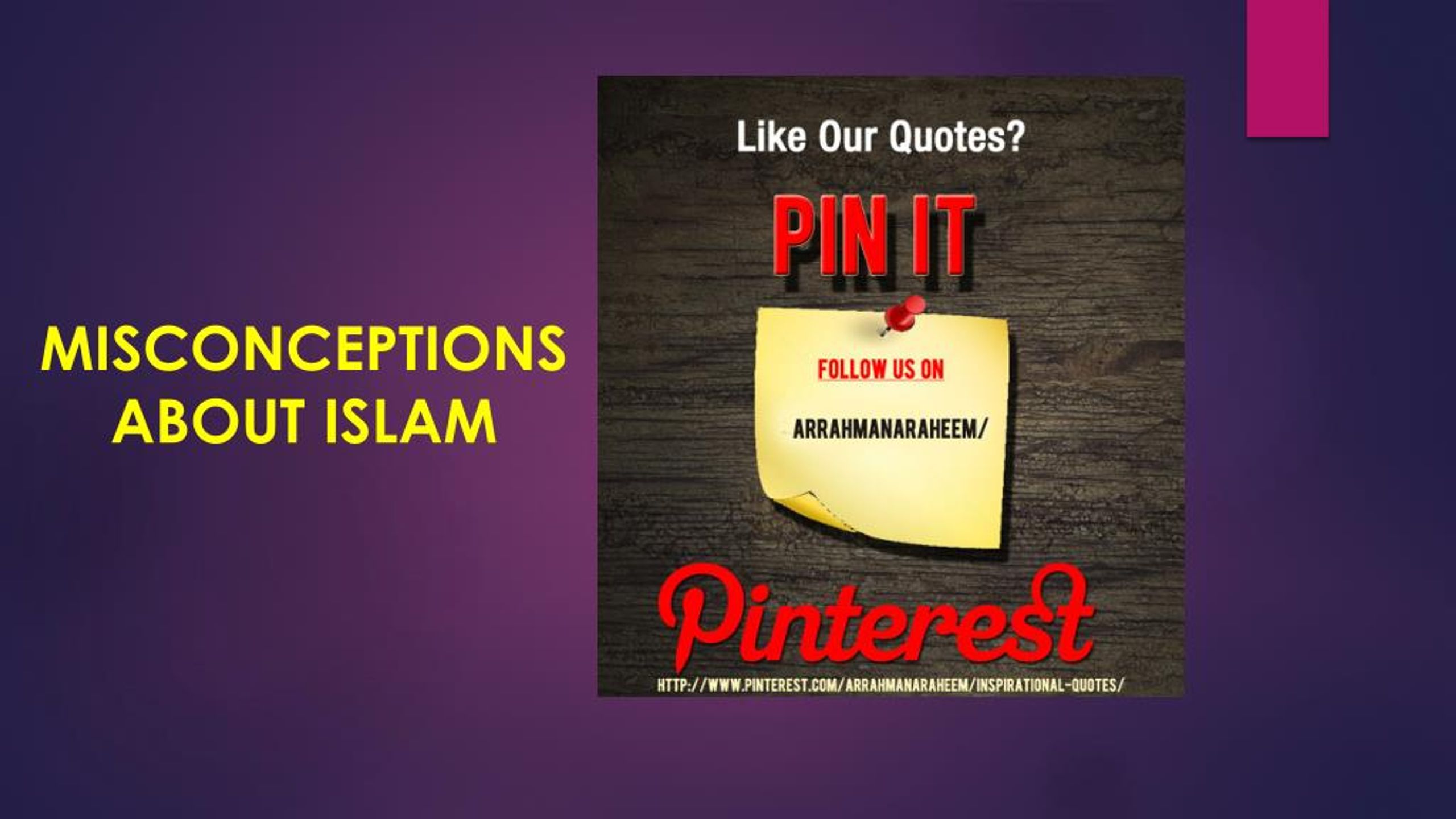 PPT - MISCONCEPTIONS ABOUT ISLAM PowerPoint Presentation, free download ...
