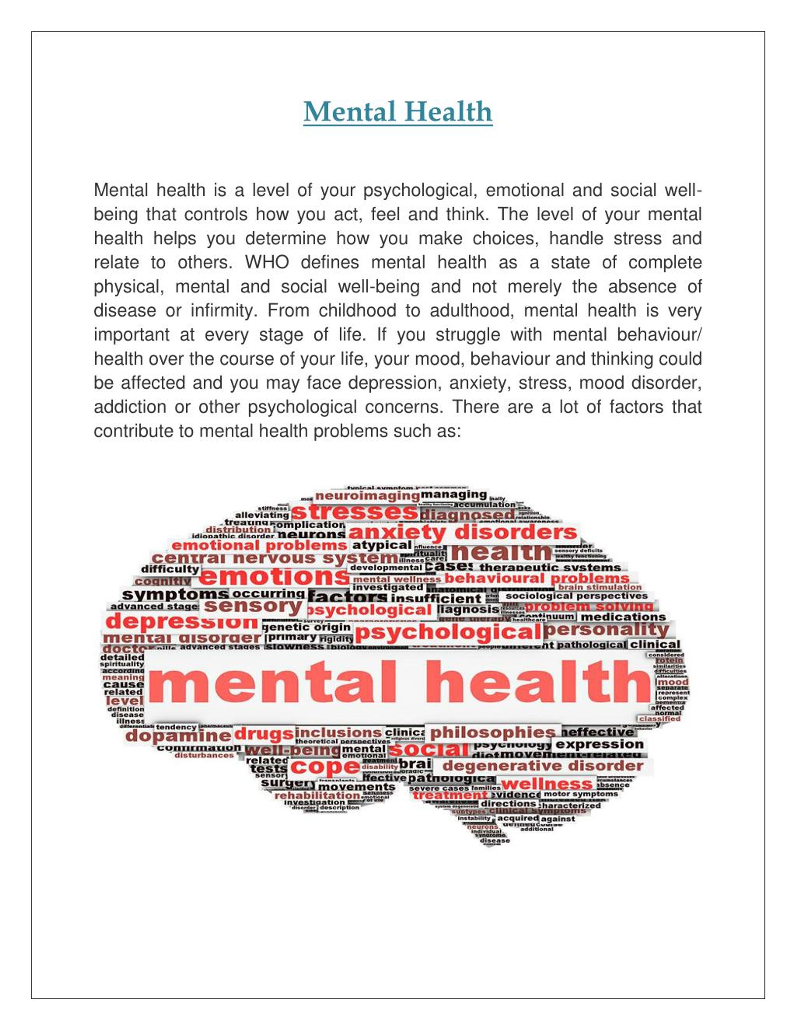 PPT - Mental Health PowerPoint Presentation, free download - ID:7235141