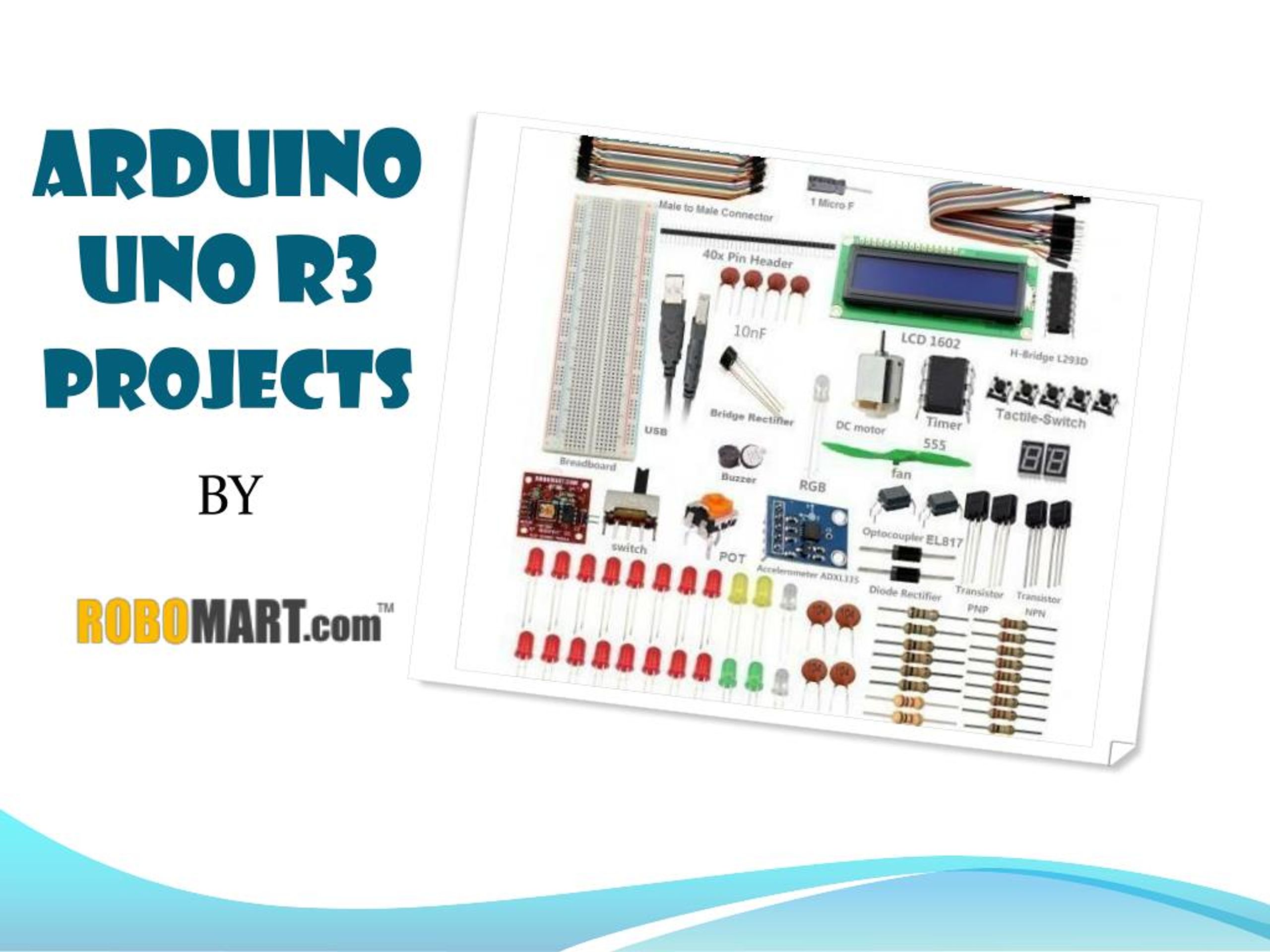 PPT - Arduino UNO R3 Projects - Robomart PowerPoint Presentation, free ...