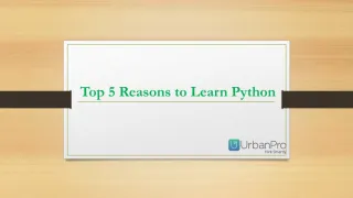 PPT - Top 10 Reasons Why Python is So Popular and Why You Should Learn Python in 2022 PowerPoint ...