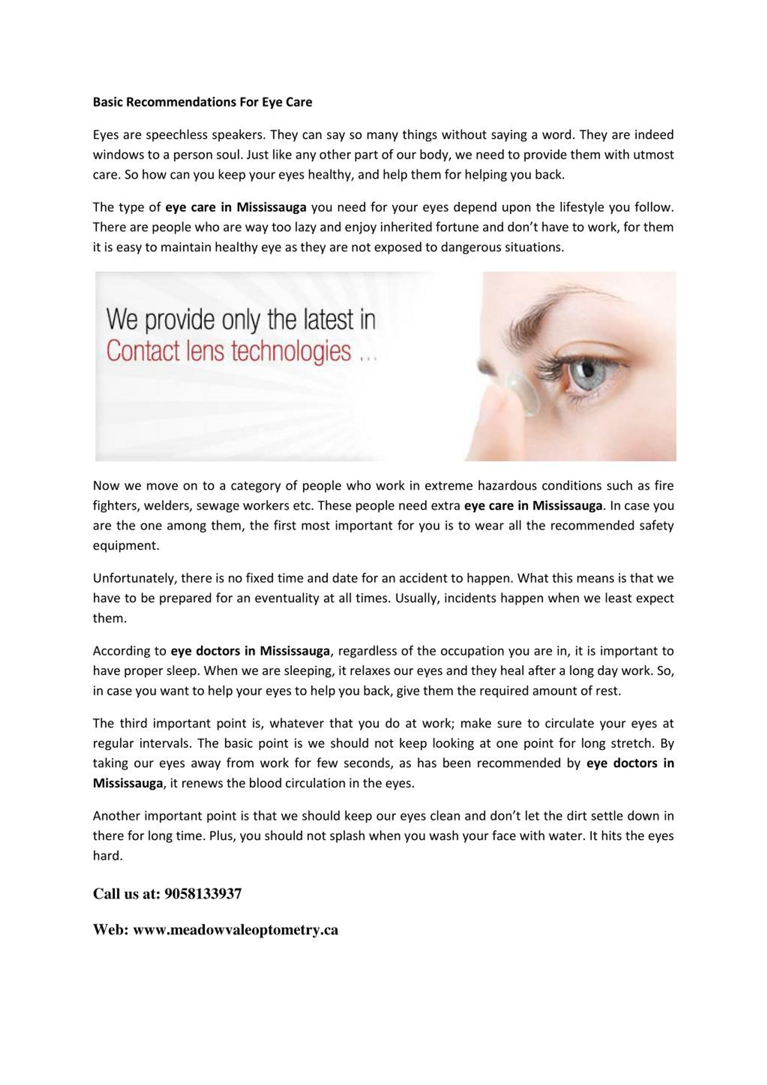 PPT - Basic Recommendations For Eye Care PowerPoint Presentation, free ...