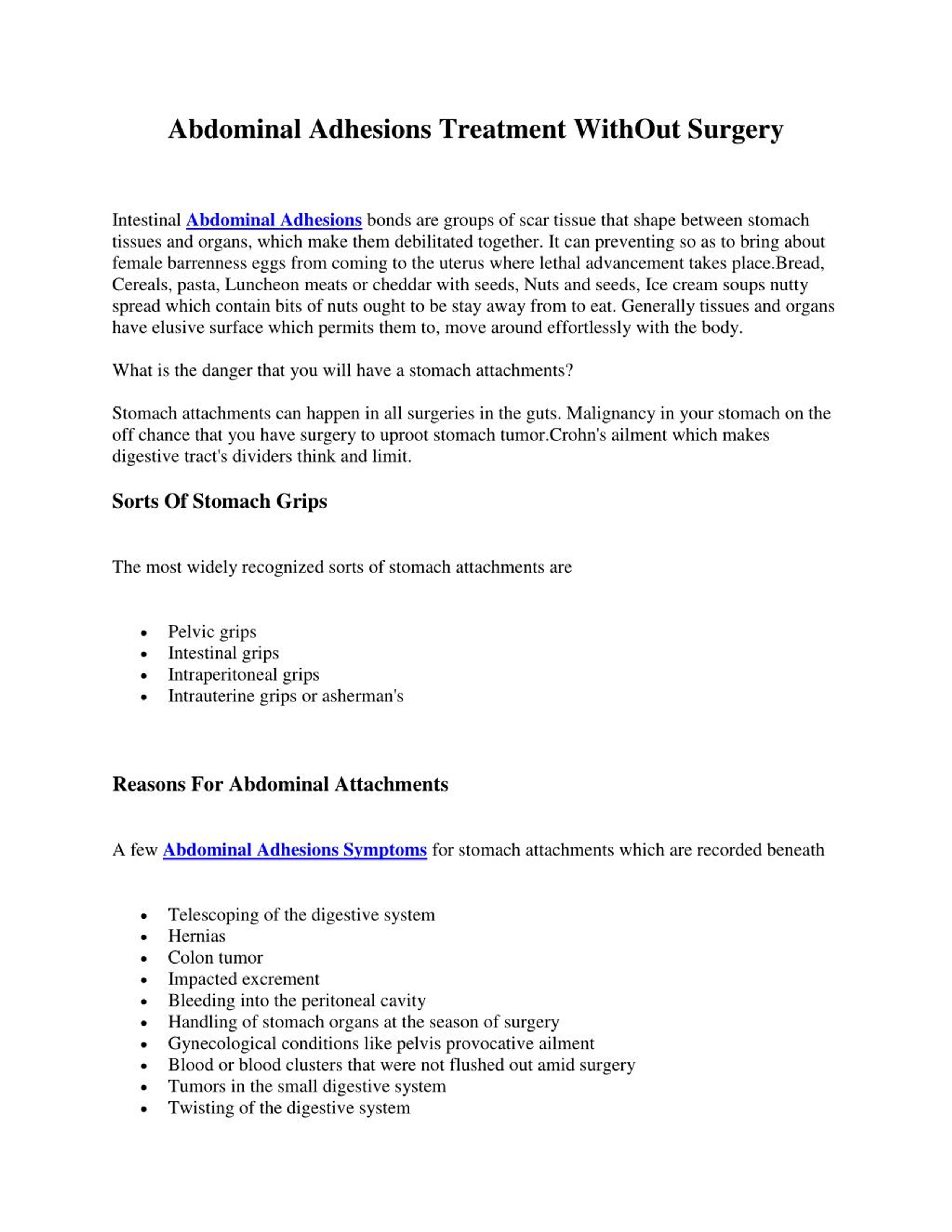 PPT - Abdominal Adhesions Symptoms Causes Treatment PowerPoint ...