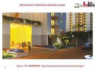 PPT - Paramount Emotions 2BHK Flats in Noida Extension PowerPoint ...