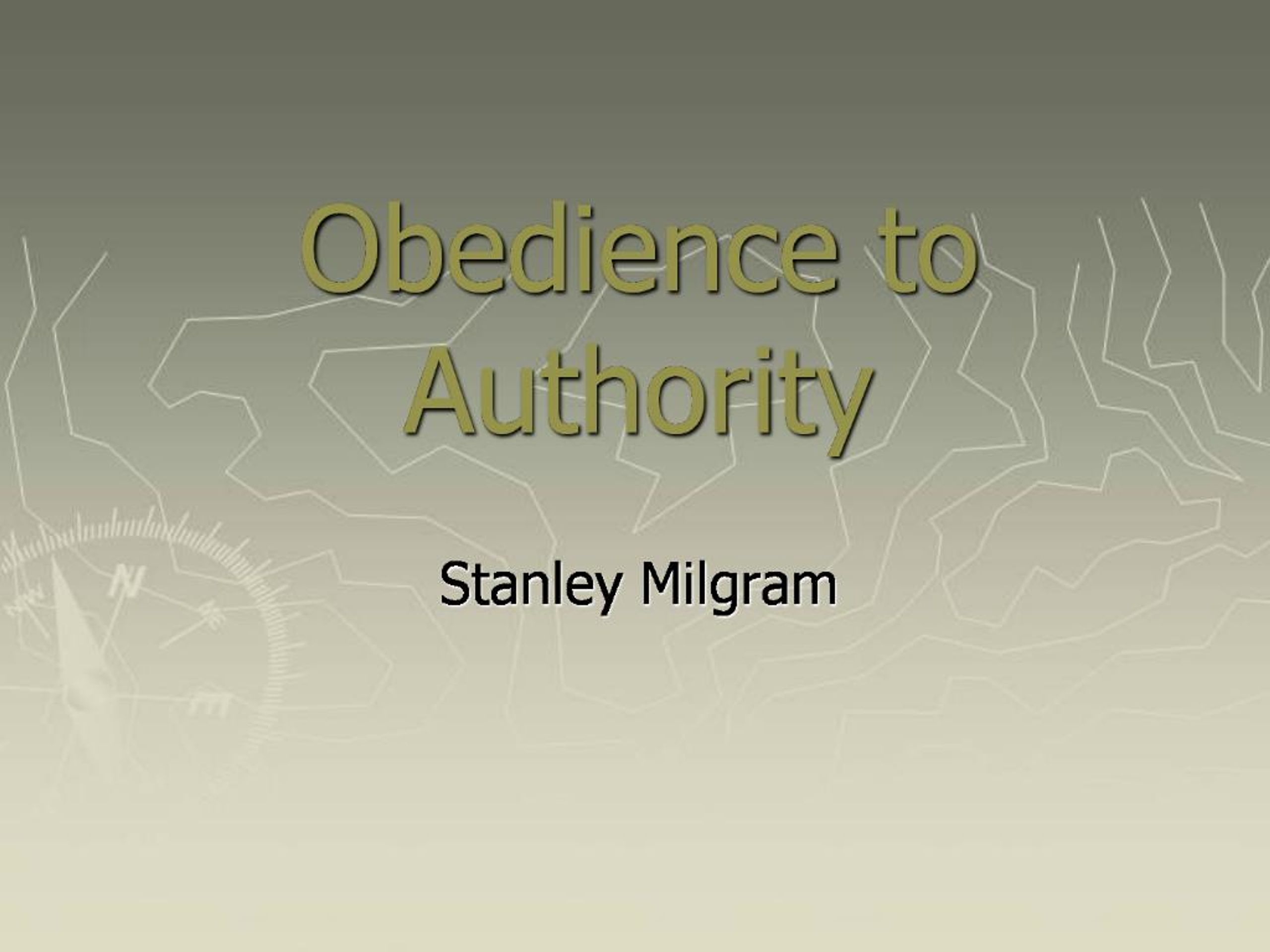 PPT - Obedience to Authority: Key Questions and Perspectives PowerPoint ...