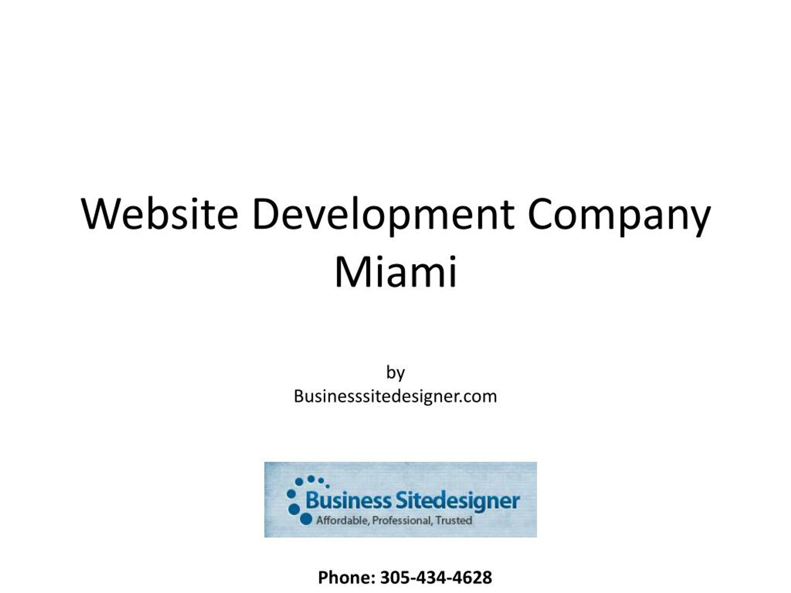 PPT - Website Development Company Miami PowerPoint Presentation, free ...