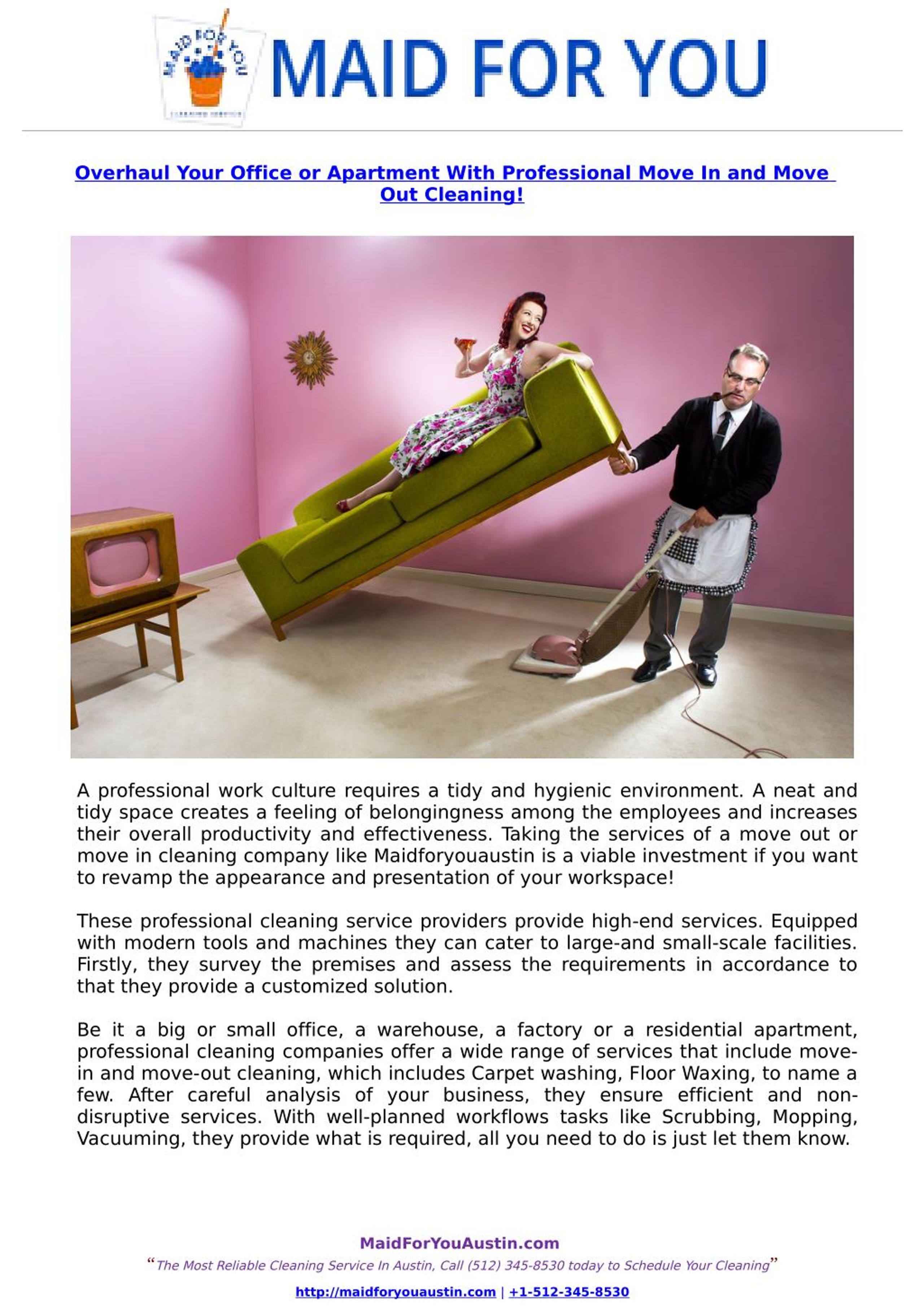 PPT - Overhaul Your Office or Apartment With Professional Move In and ...
