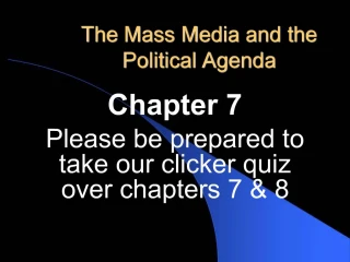 PPT - Mass Media and Political Communication PowerPoint Presentation ...