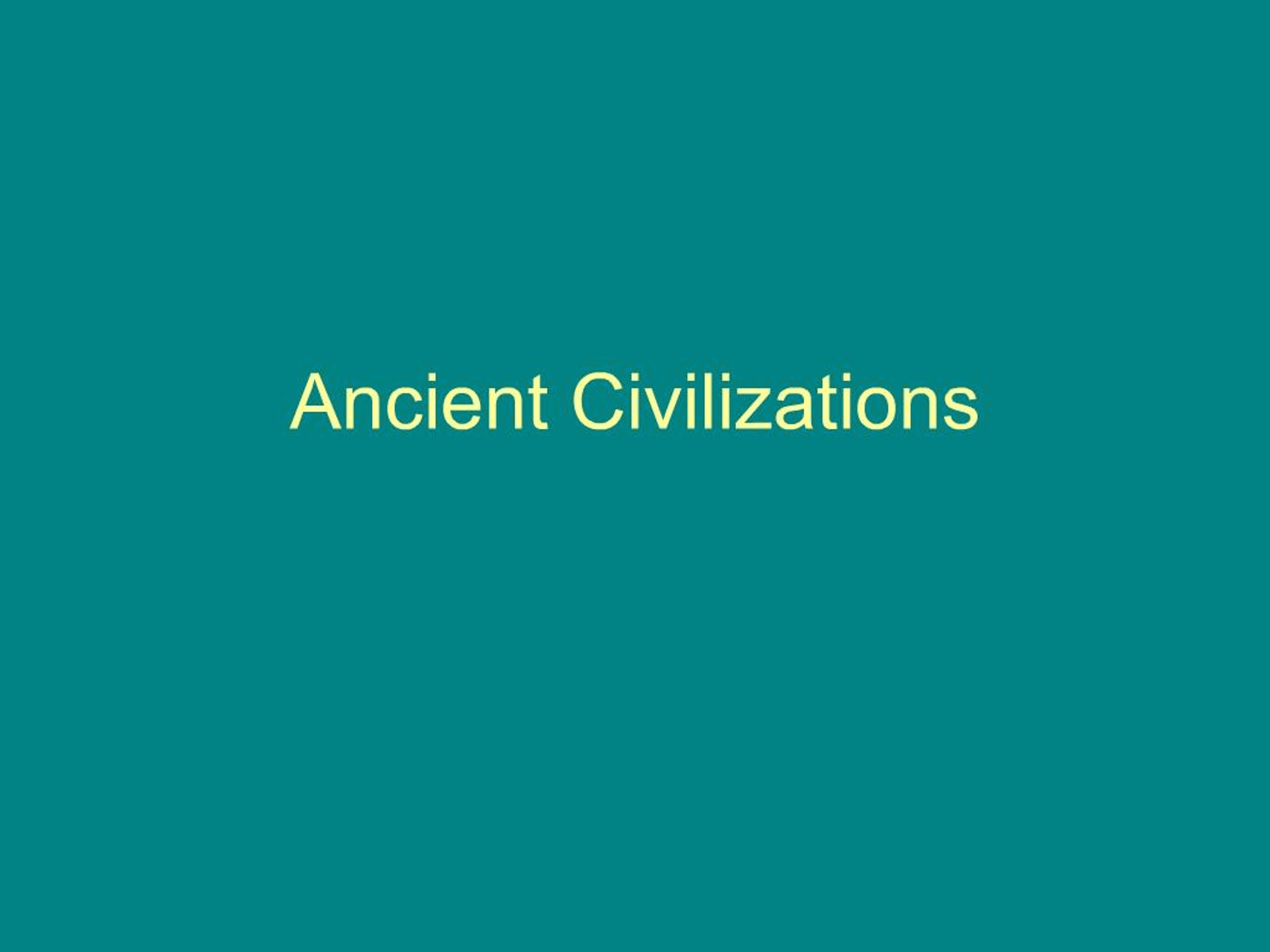 PPT - Ancient Civilizations PowerPoint Presentation, free download - ID ...