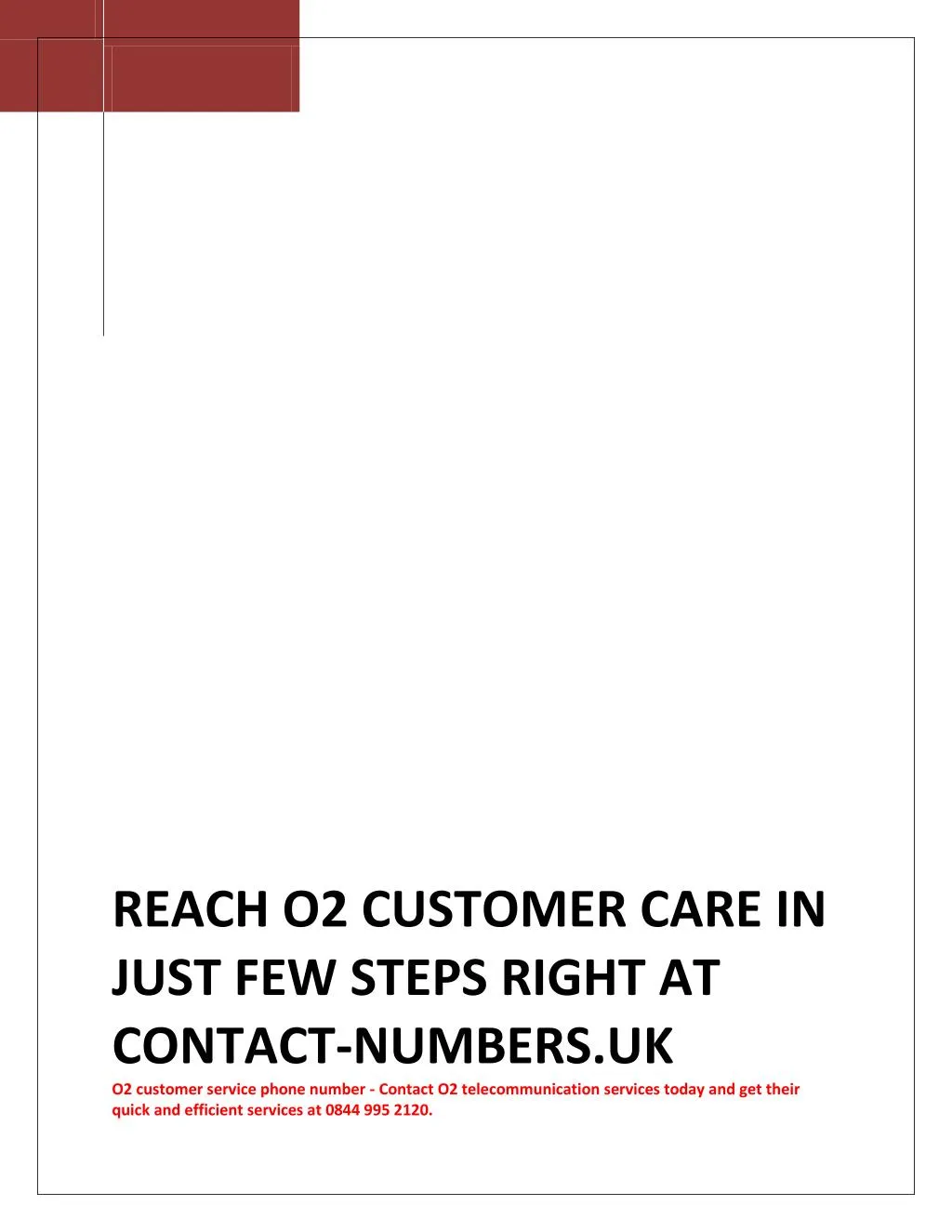 PPT O2 Contact Number PowerPoint Presentation Free Download ID 7269458