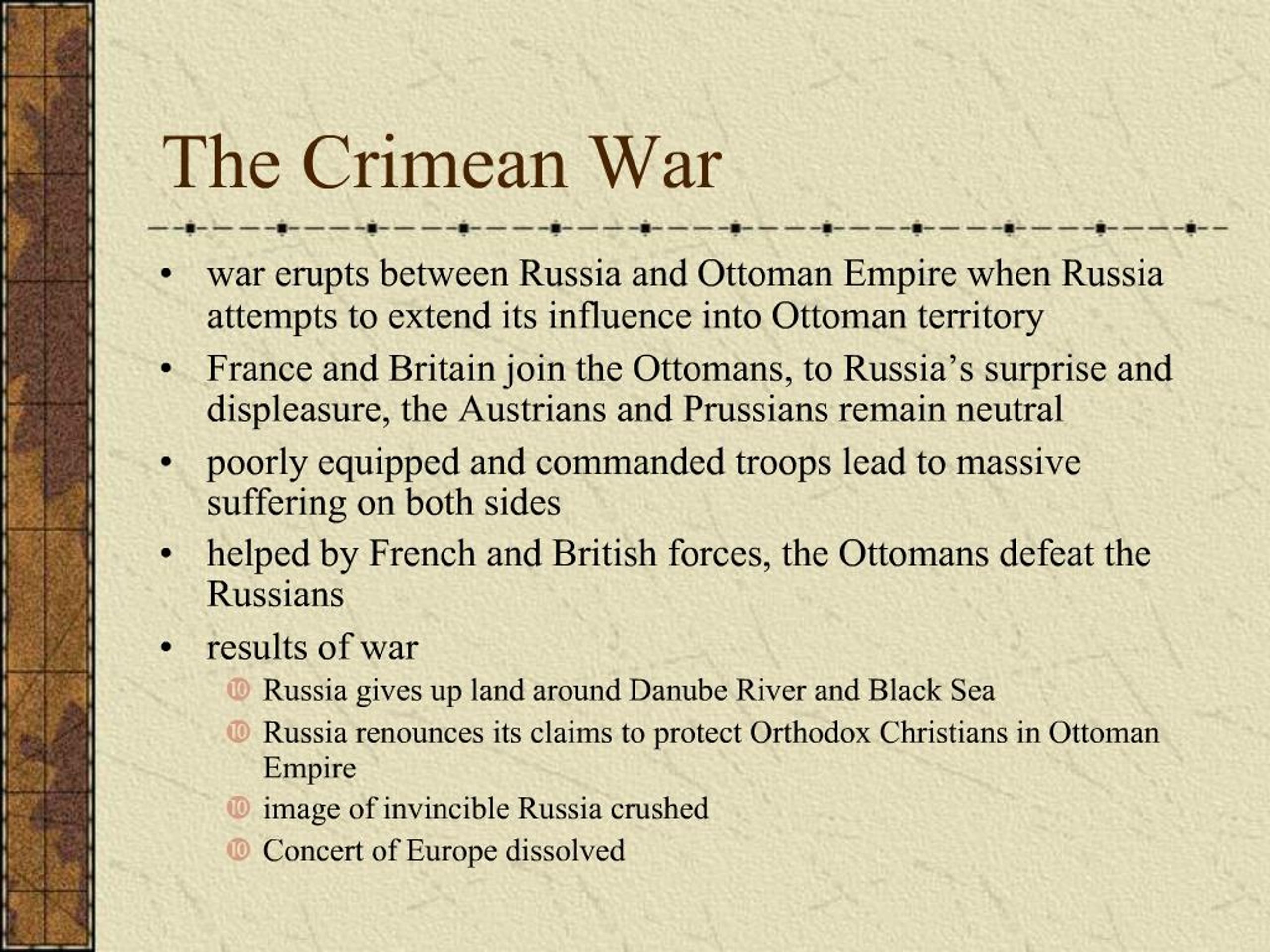 PPT - The Crimean War PowerPoint Presentation, free download - ID:727133