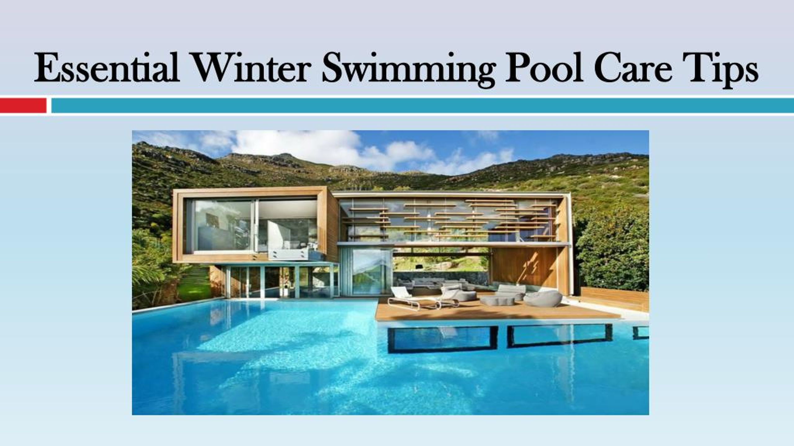 PPT - Essential Winter Swimming Pool Care Tips PowerPoint Presentation - ID:7275375