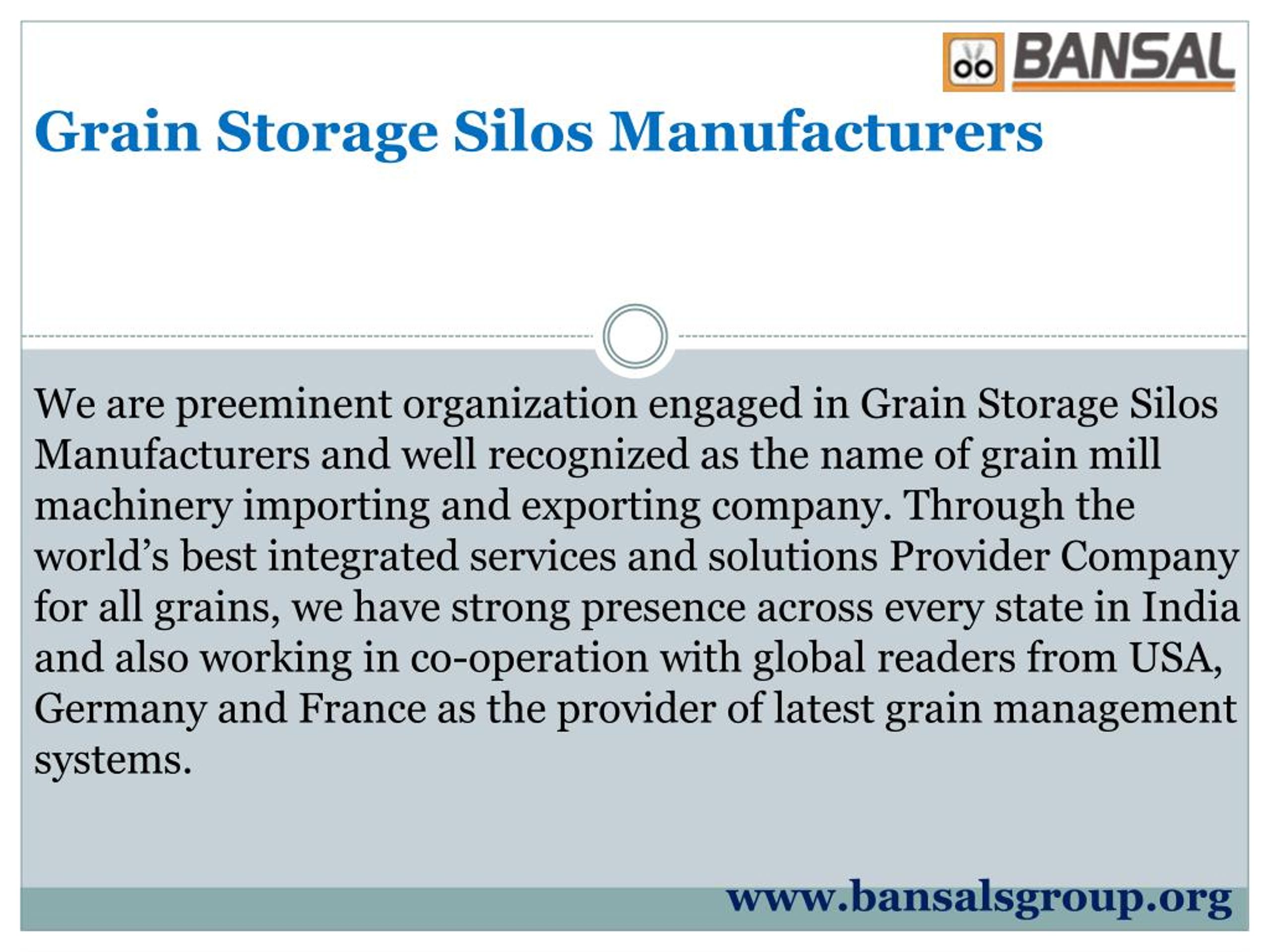 PPT - Grain Storage Silos Manufacturers PowerPoint Presentation, free ...