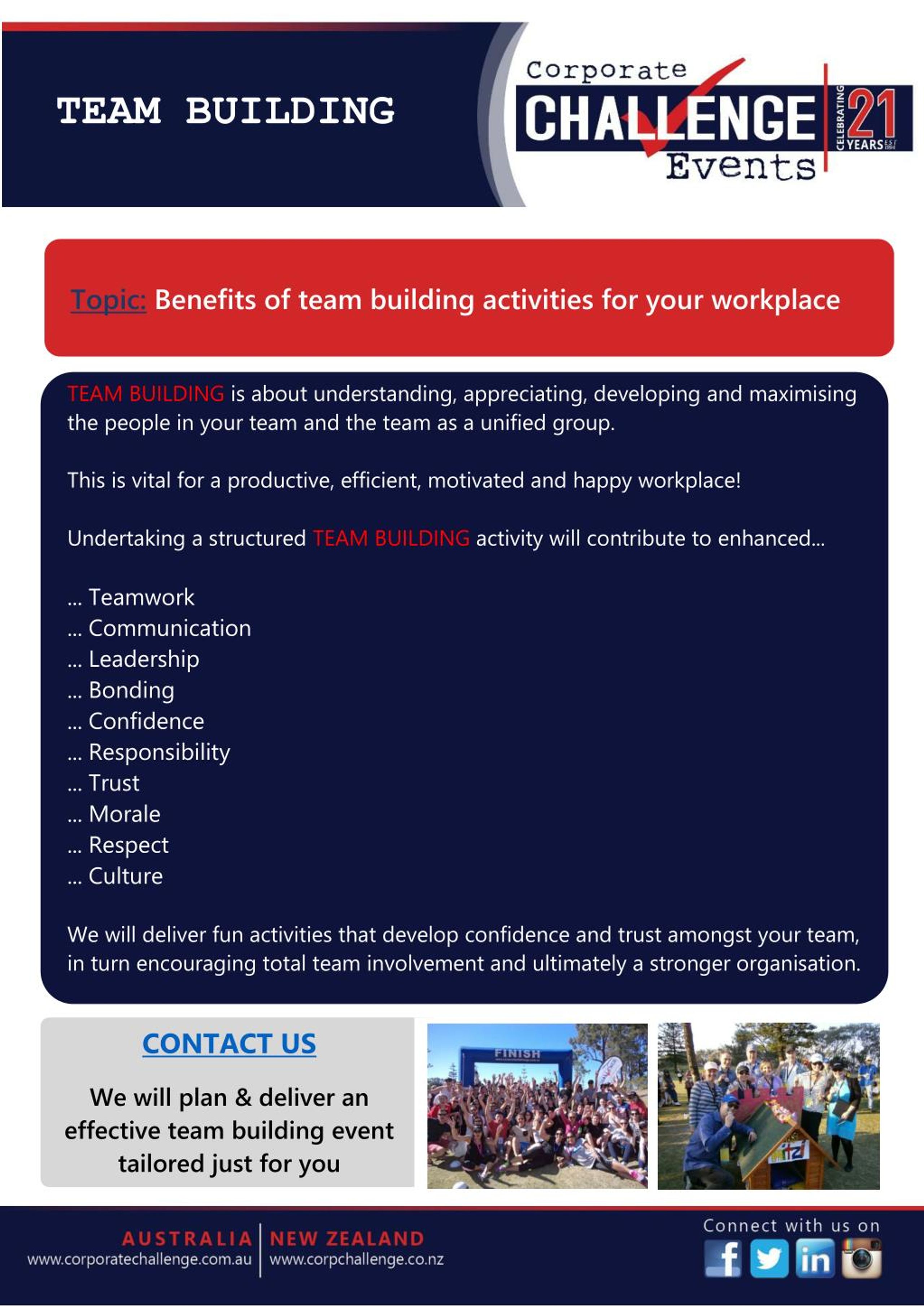 PPT - Benefits of team building activities for your workplace ...