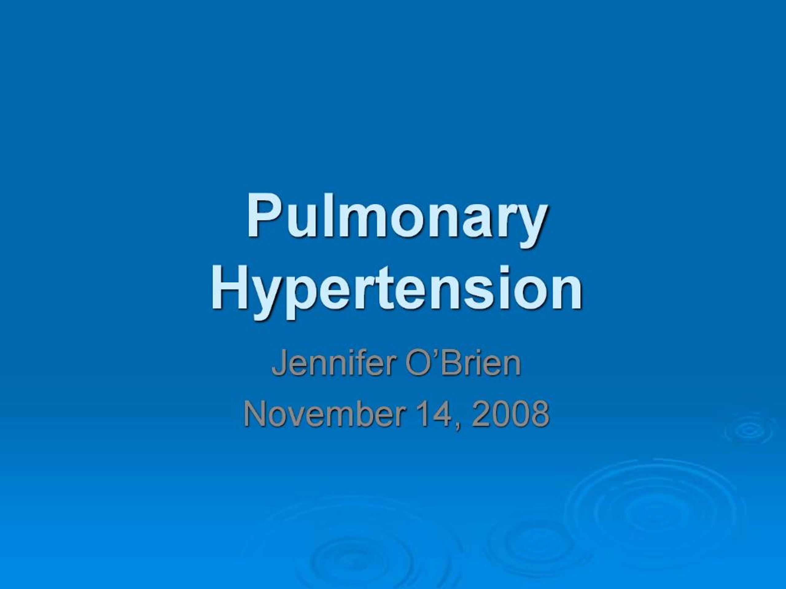 PPT - Pulmonary Hypertension PowerPoint Presentation, free download ...