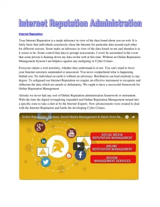 PPT - Nicholas Constable Online Reputation Management Services ...