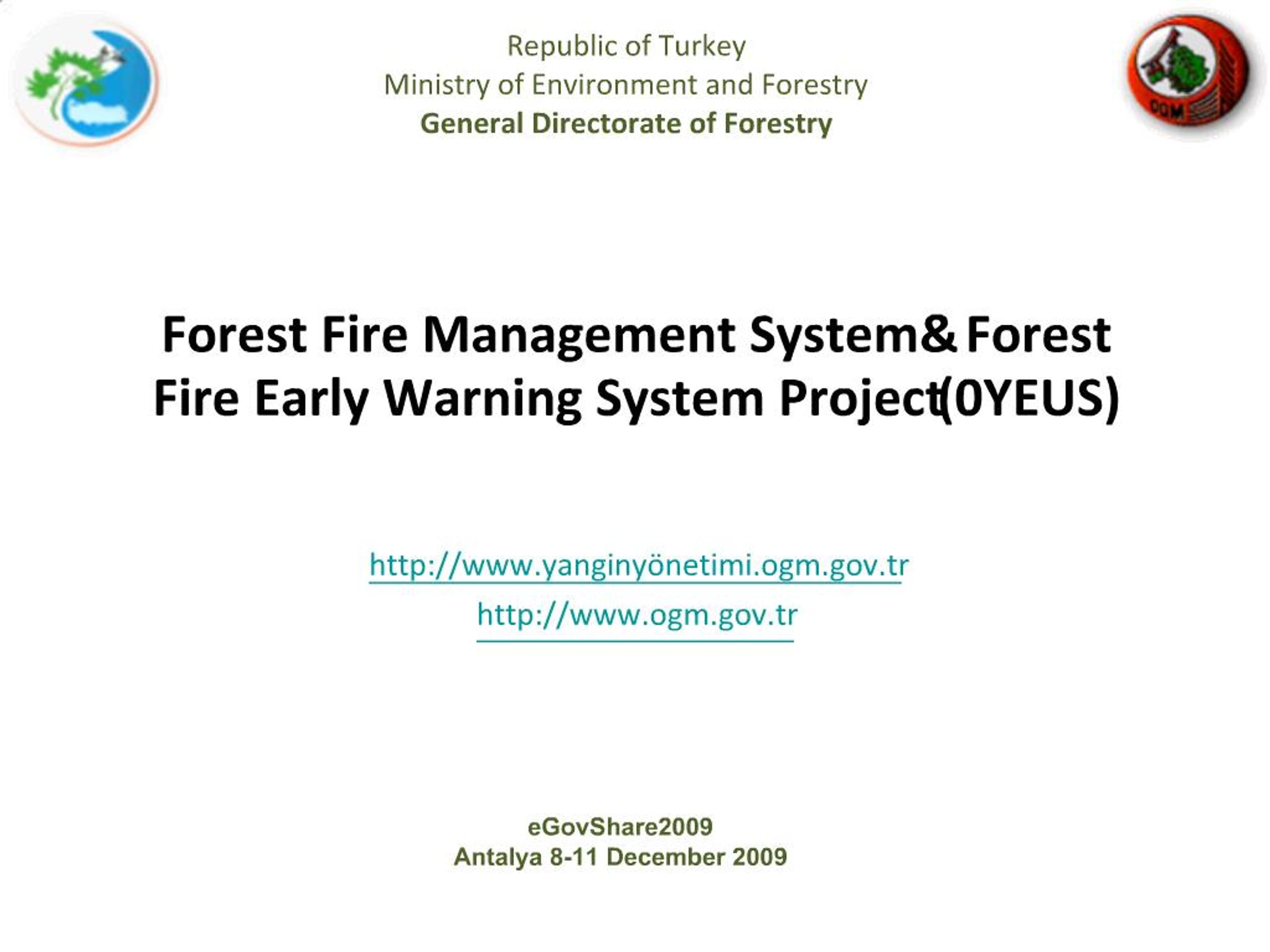 PPT - Forest Fire Management System Forest Fire Early Warning System ...