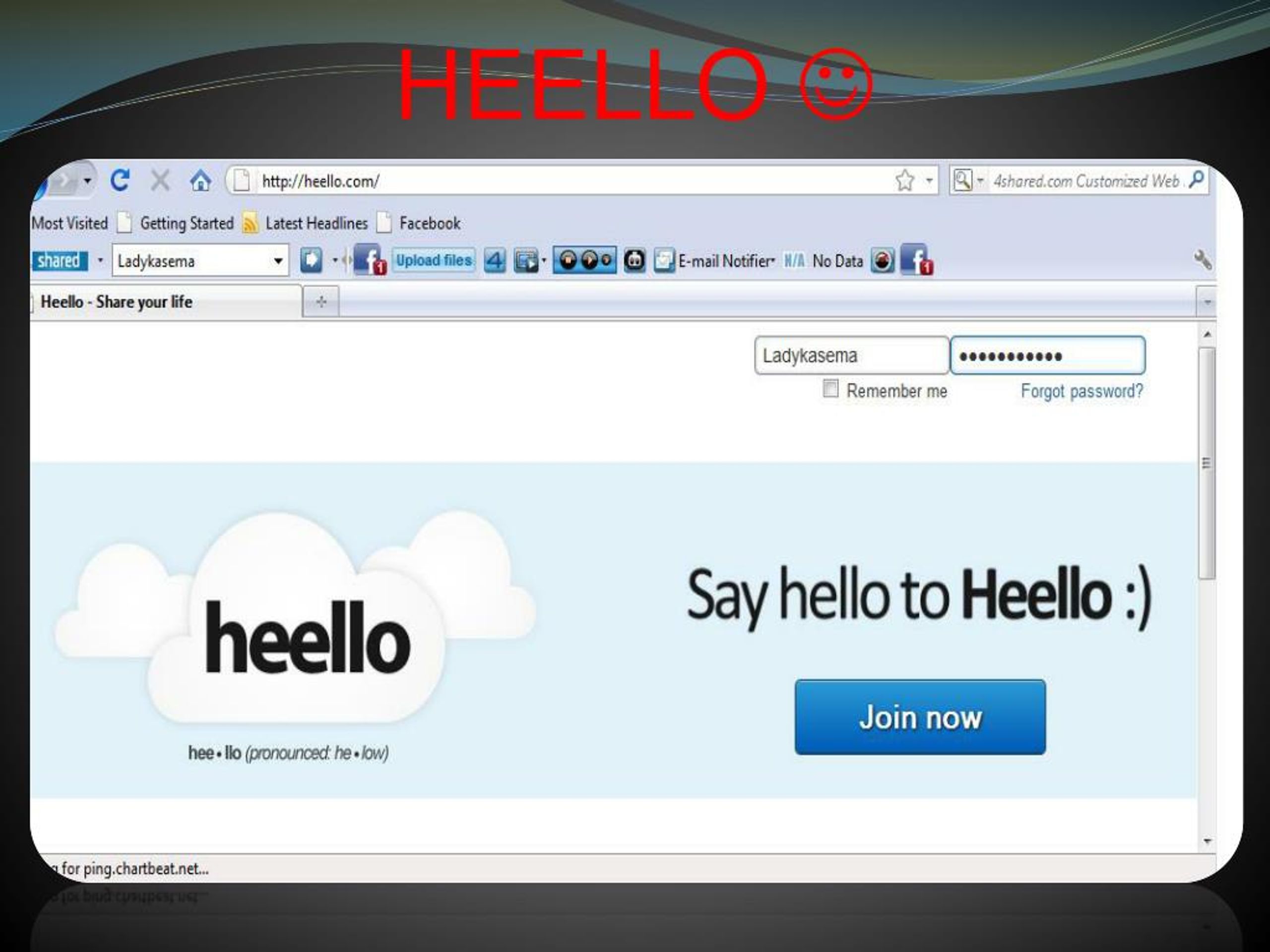 PPT - HEELLO PowerPoint Presentation, free download - ID:7292871