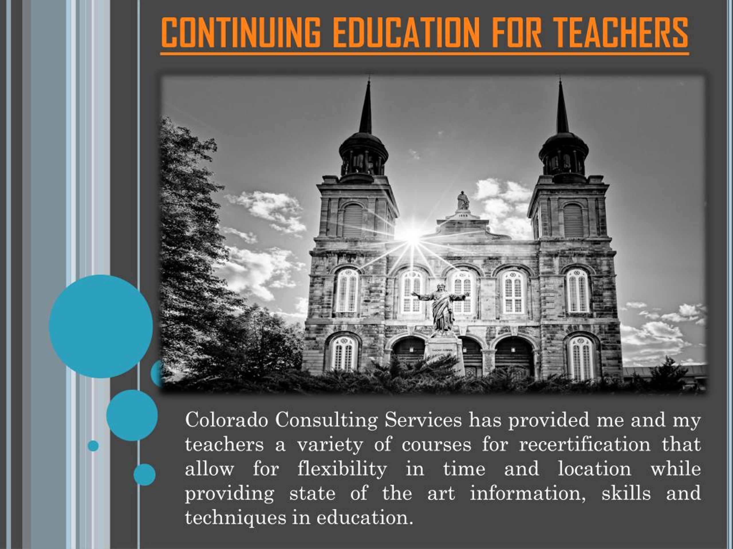 PPT - Online Continuing Education For Teachers PowerPoint Presentation ...