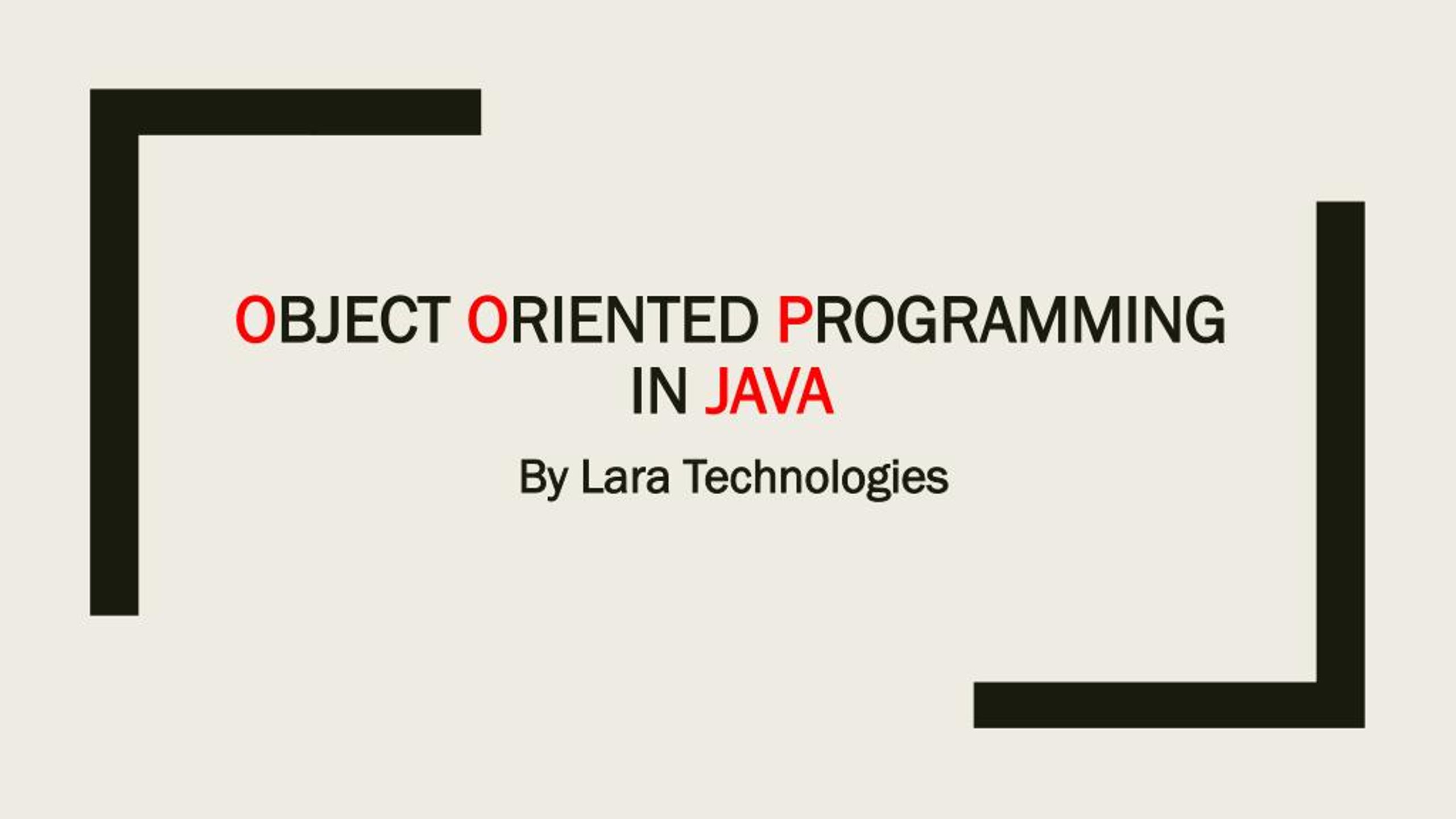 PPT - Object Oriented Programming in JAVA PowerPoint Presentation, free ...