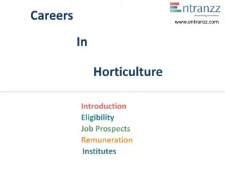 PPT - CAREERS IN HORTICULTURE PowerPoint Presentation, free download ...