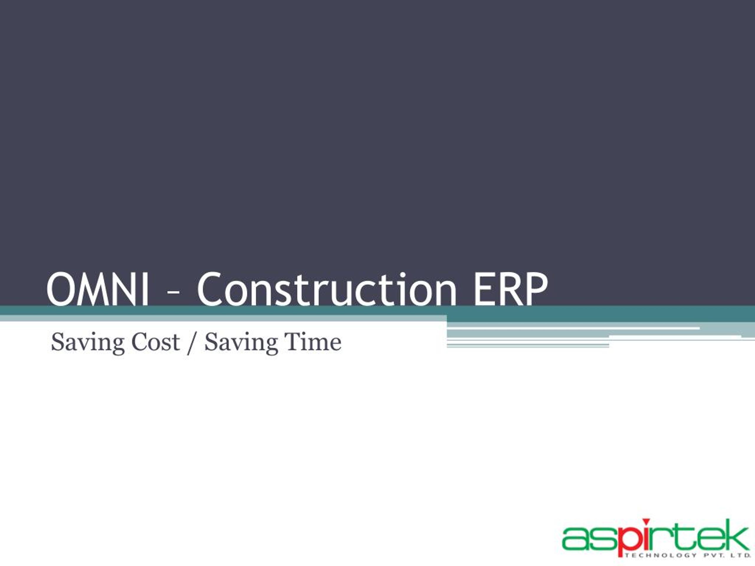 PPT - OMNI – Construction ERP PowerPoint Presentation, free download ...