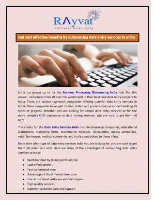 PPT - 3 Ways of Offline Data Entry Services India PowerPoint Presentation - ID:7487317