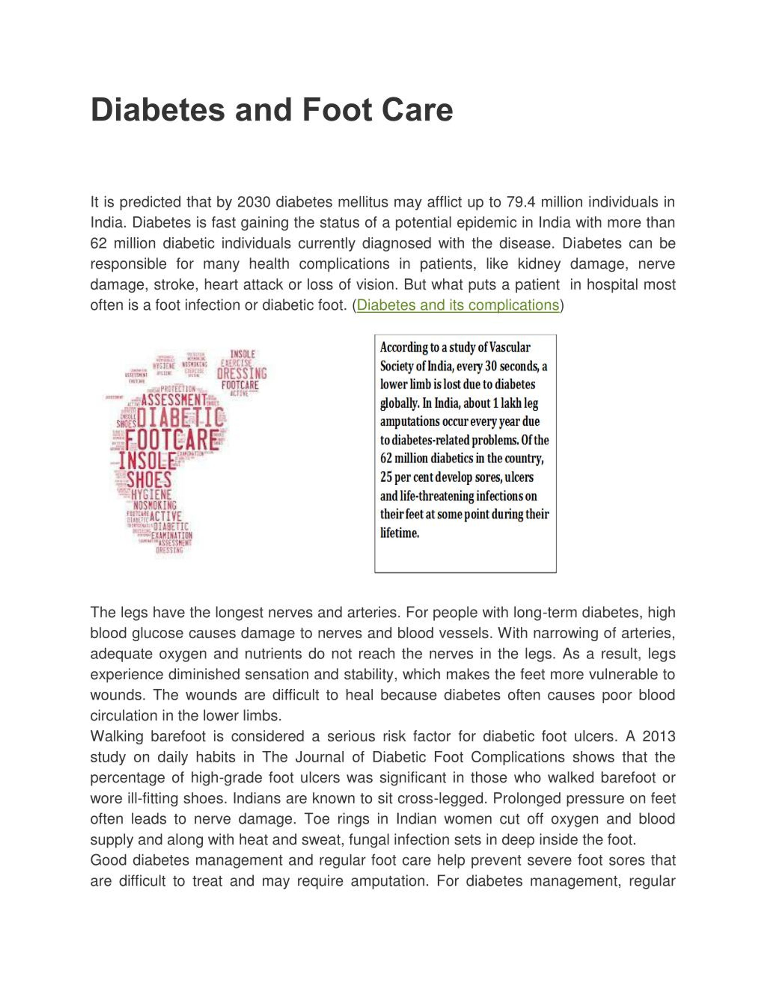 PPT - Diabetes and Foot Care PowerPoint Presentation, free download ...