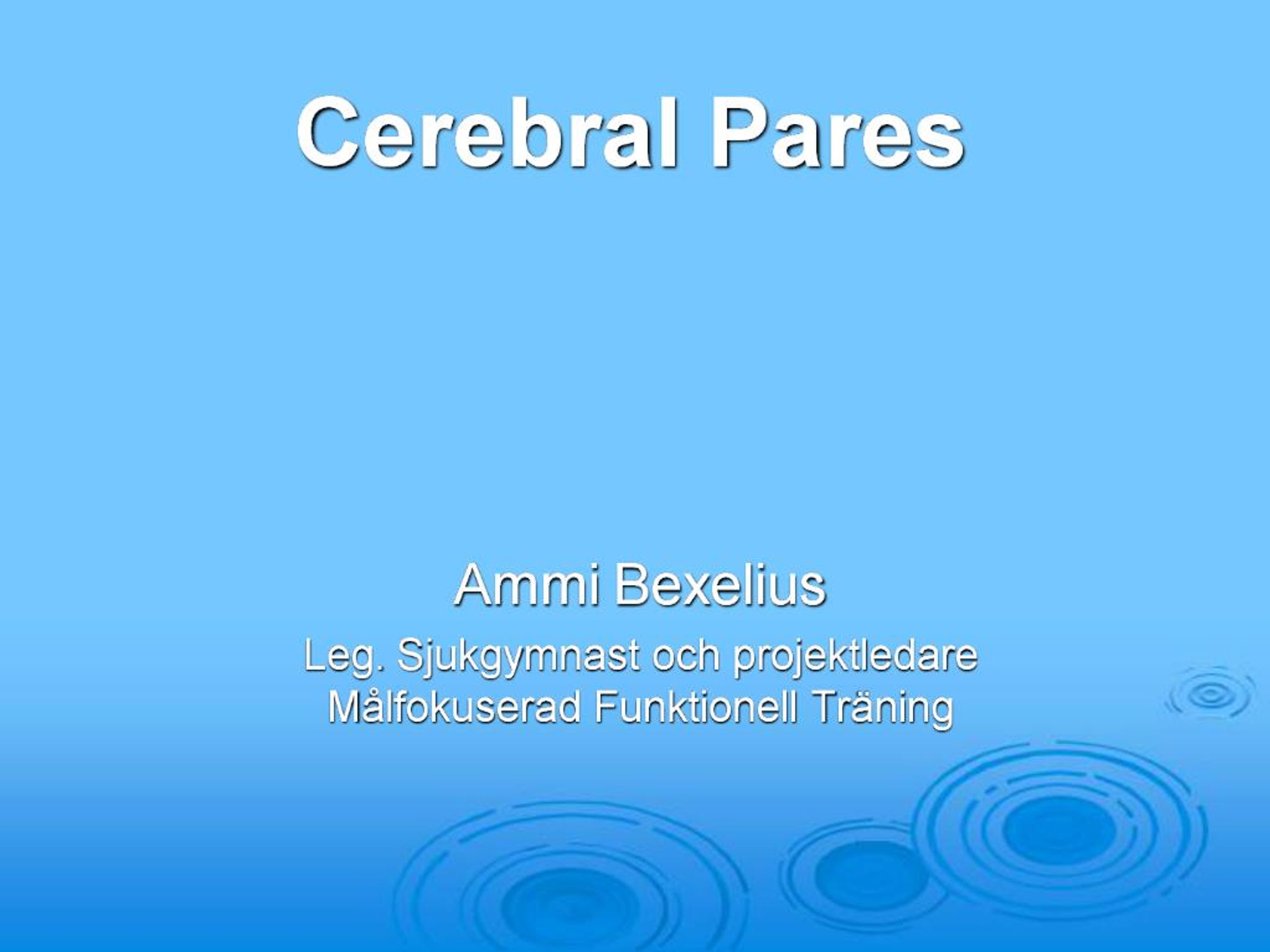 PPT - Cerebral Pares PowerPoint Presentation, free download - ID:731630