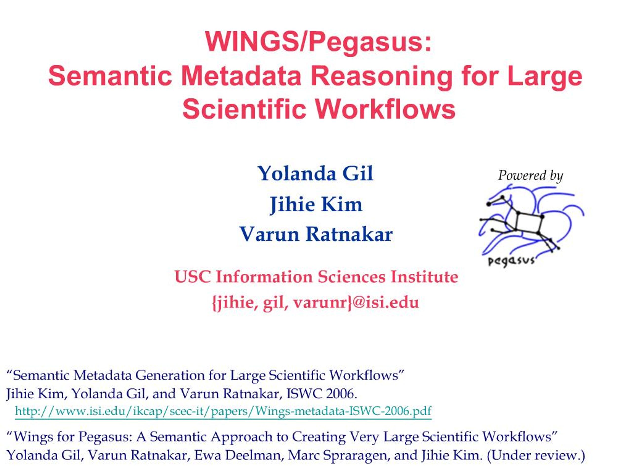 PPT - WINGS PowerPoint Presentation, free download - ID:731763