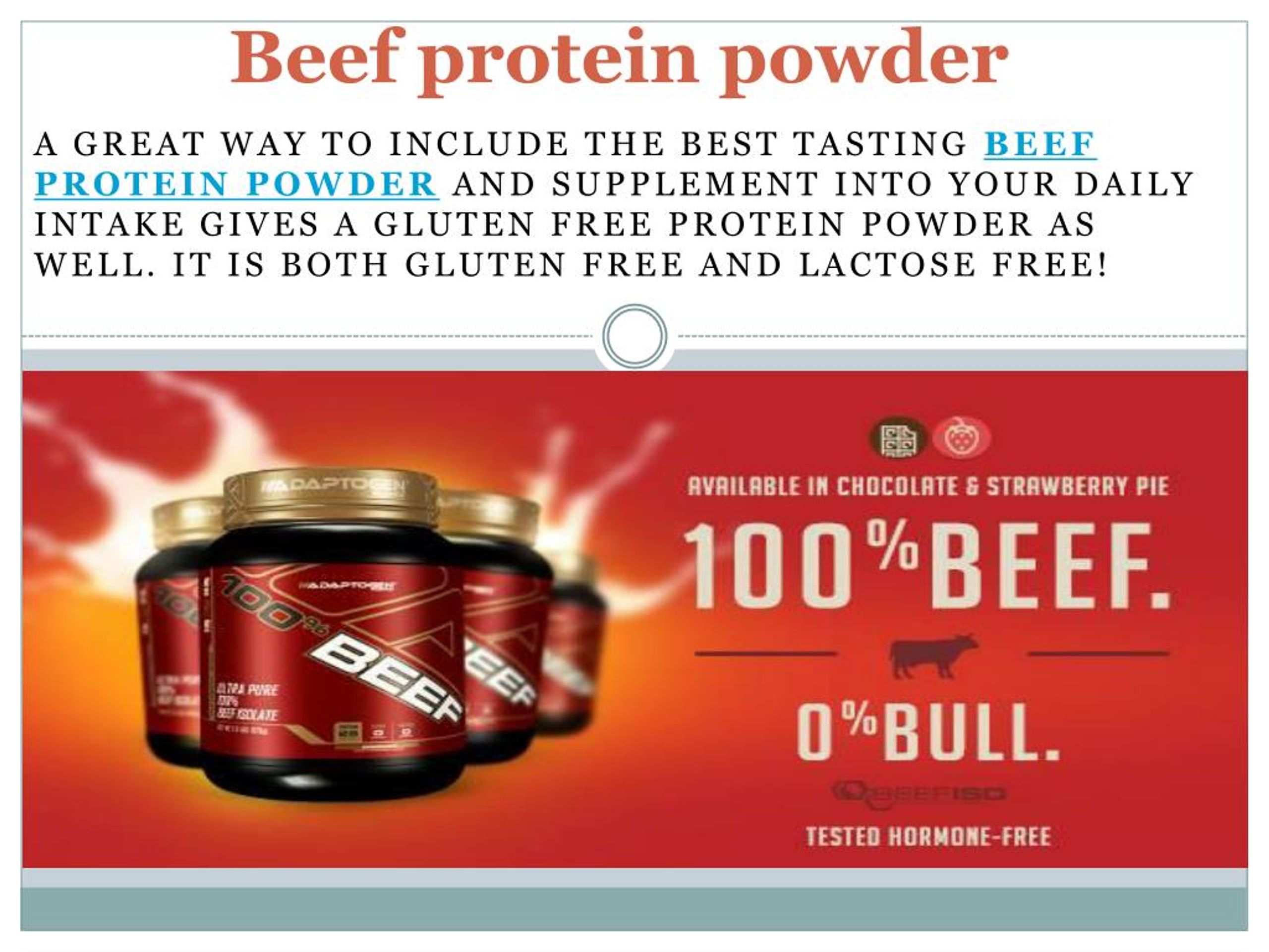 PPT - Beef protein powder, Best tasting iso whey protein, Best fat ...