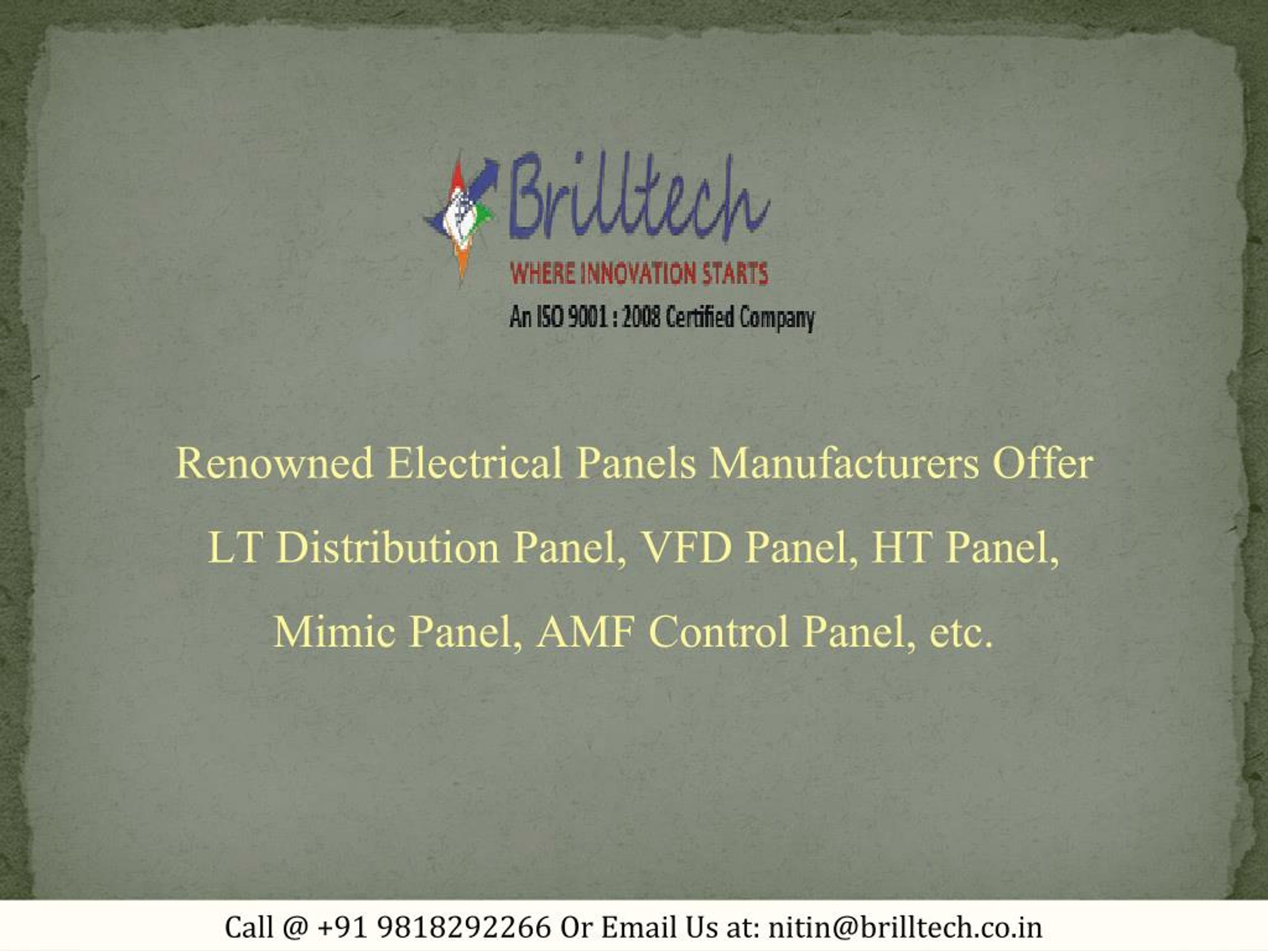 PPT - Marshalling Panel Manufacturers PowerPoint Presentation, free ...