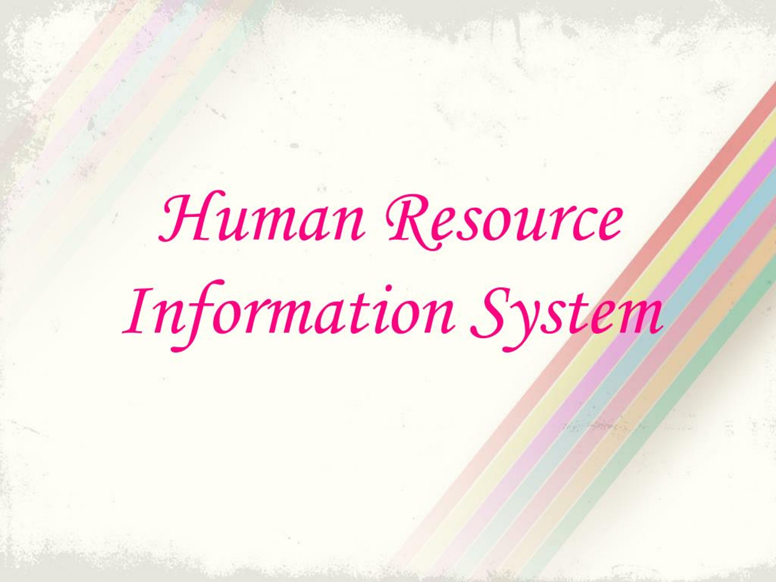 PPT - Human Resource Information System PowerPoint Presentation, free ...