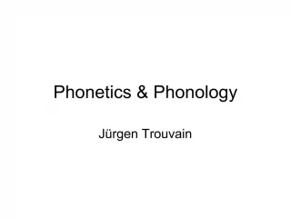 PPT - Chapter 1 Phonetics and Phonology PowerPoint Presentation, free ...