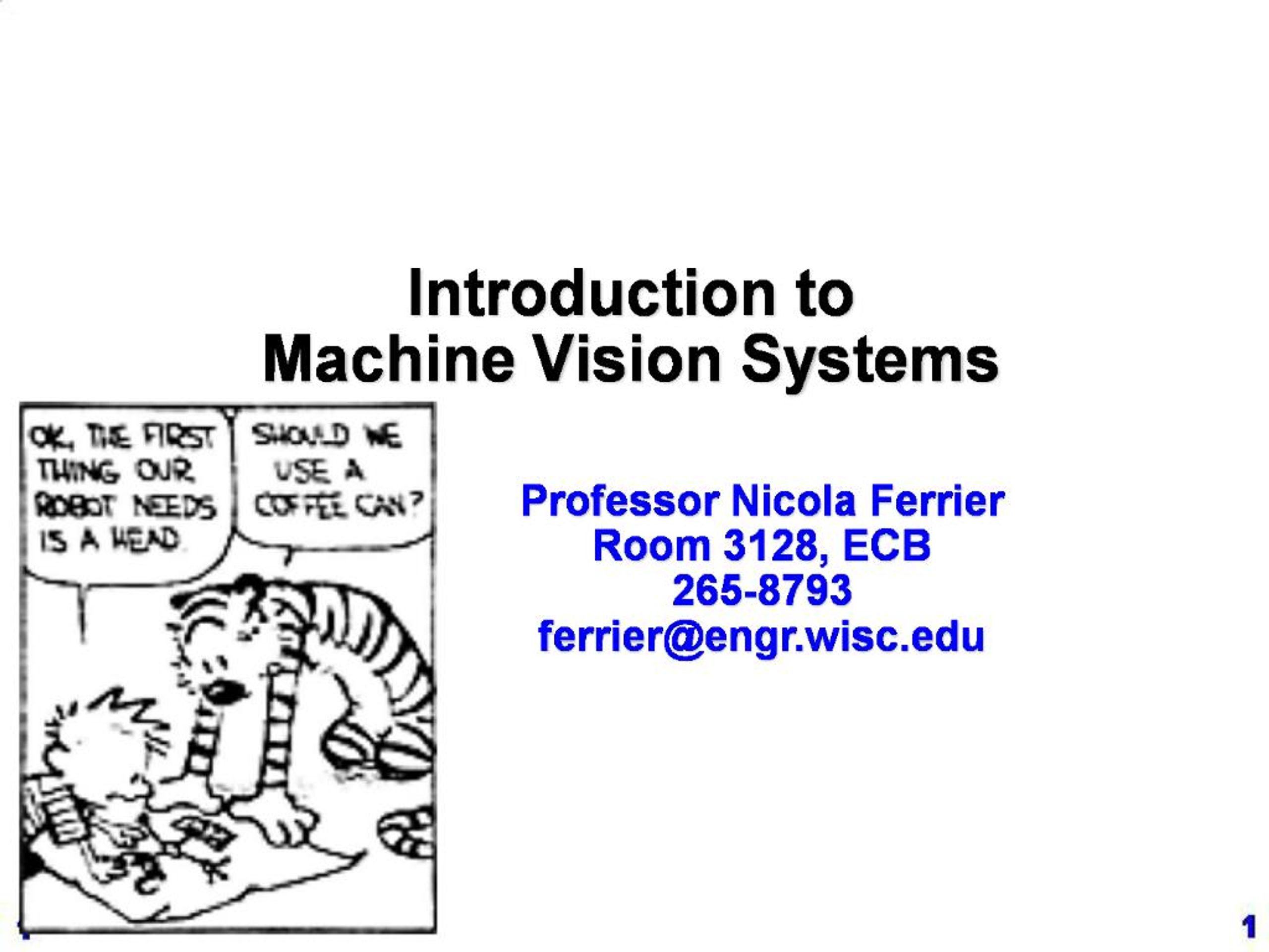 PPT - Introduction to Machine Vision Systems PowerPoint Presentation ...